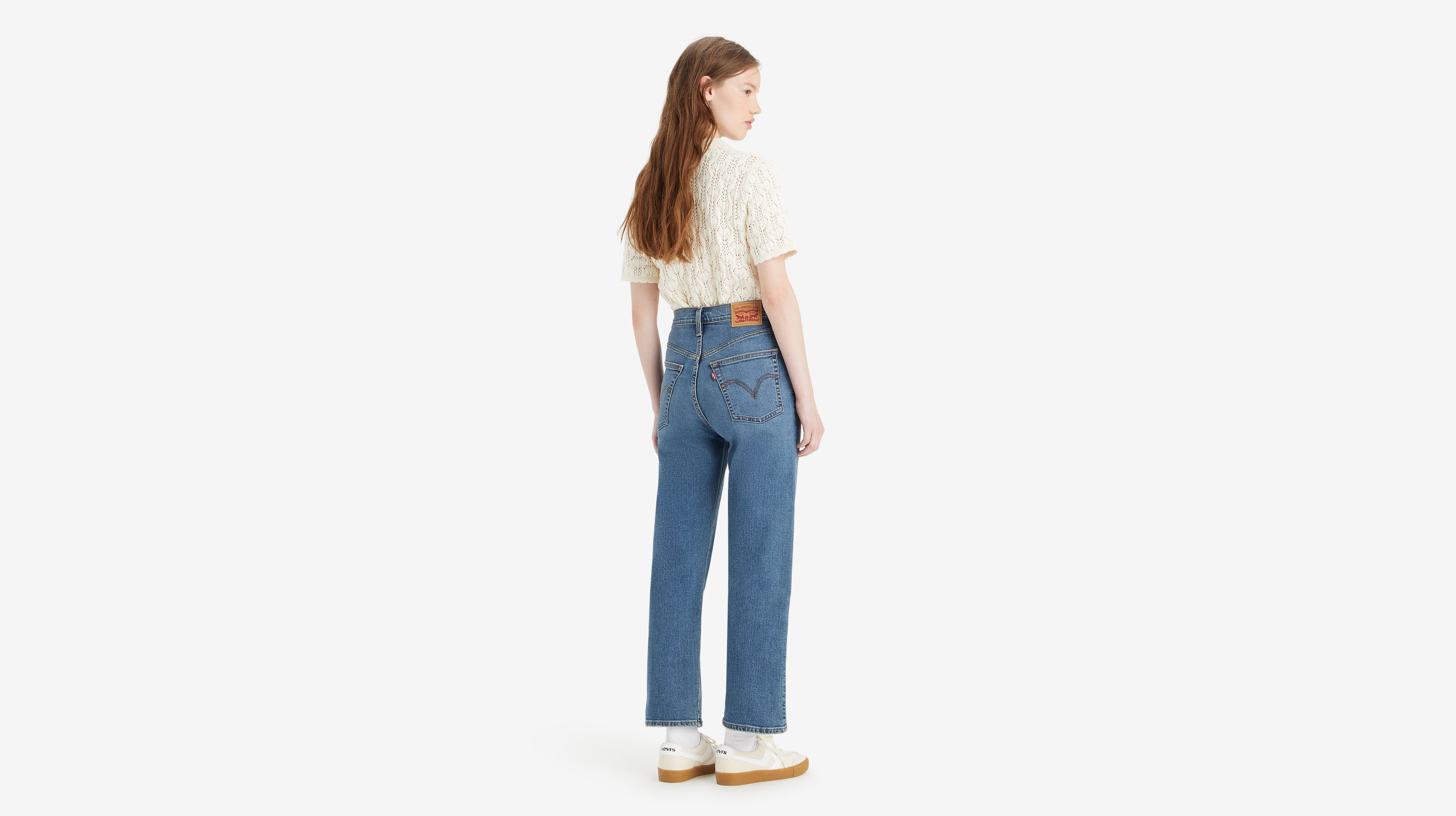Ribcage Straight Ankle Jeans - Blue | Levi's® GB