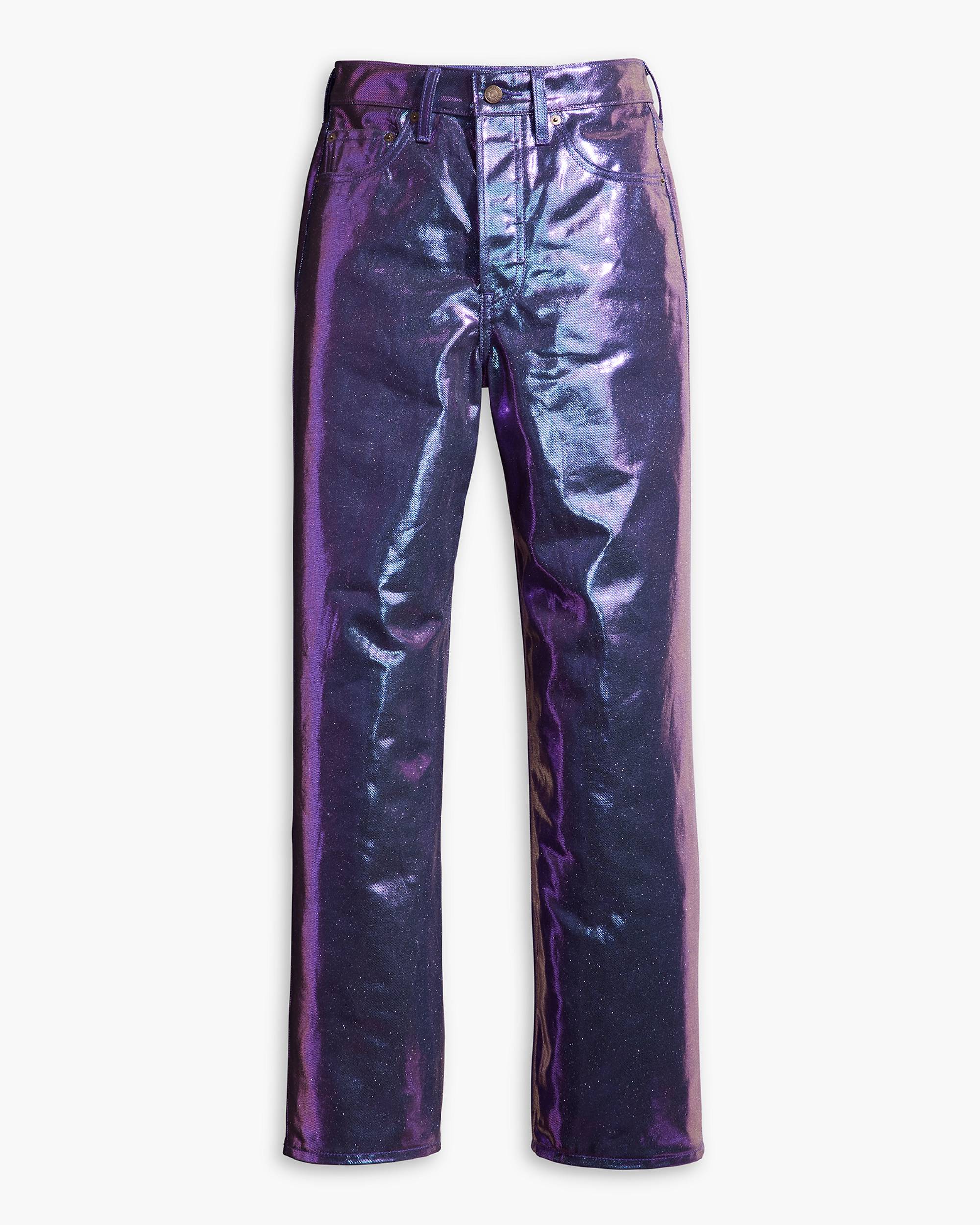 Candy Coated Ribcage Straight Ankle Women's Jeans - Purple Candy Coated Ribcage Straight Ankle Women's Jeans - Purple