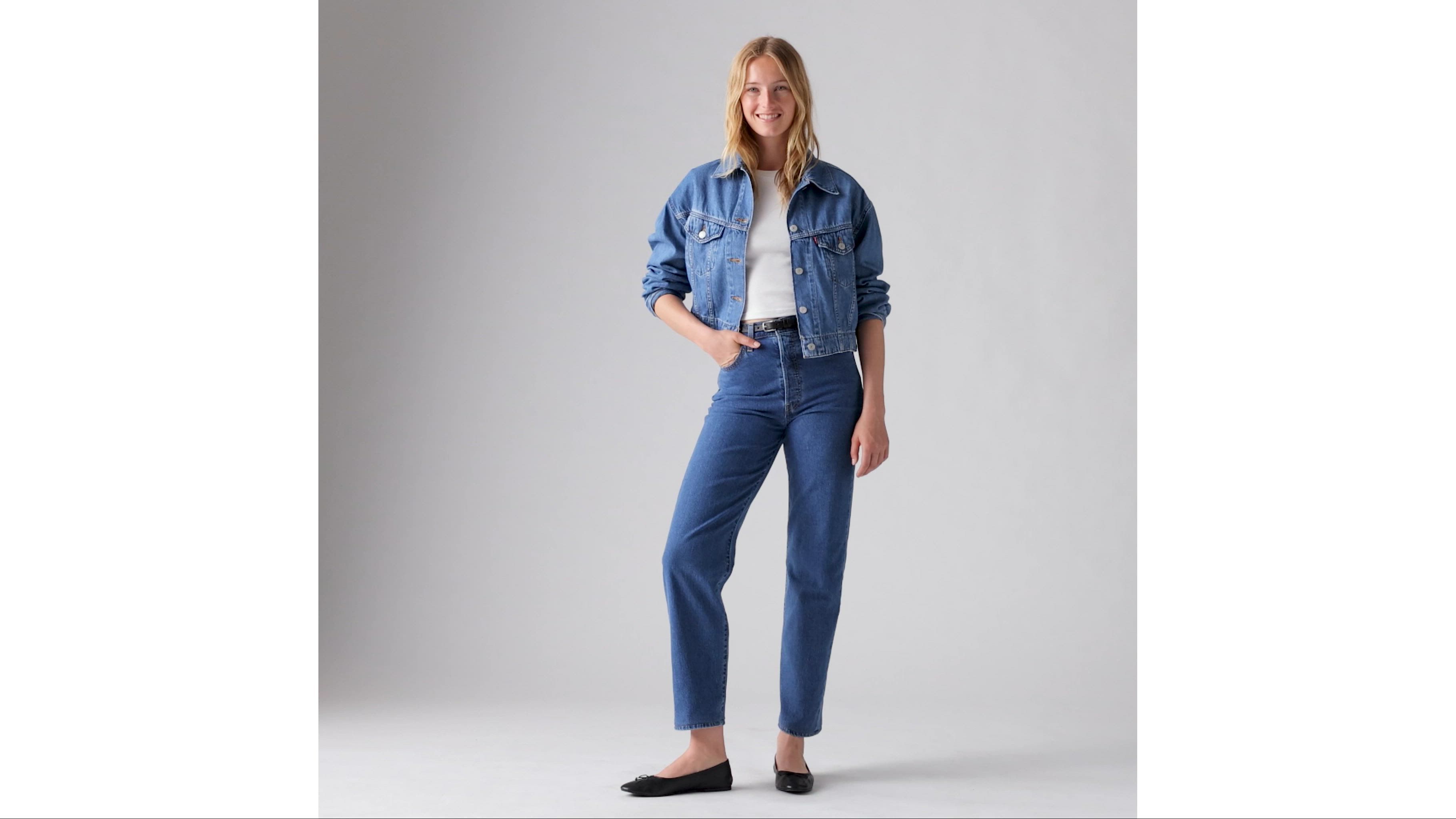 Ribcage Straight Ankle Women's Jeans - Medium Wash | Levi's® CA