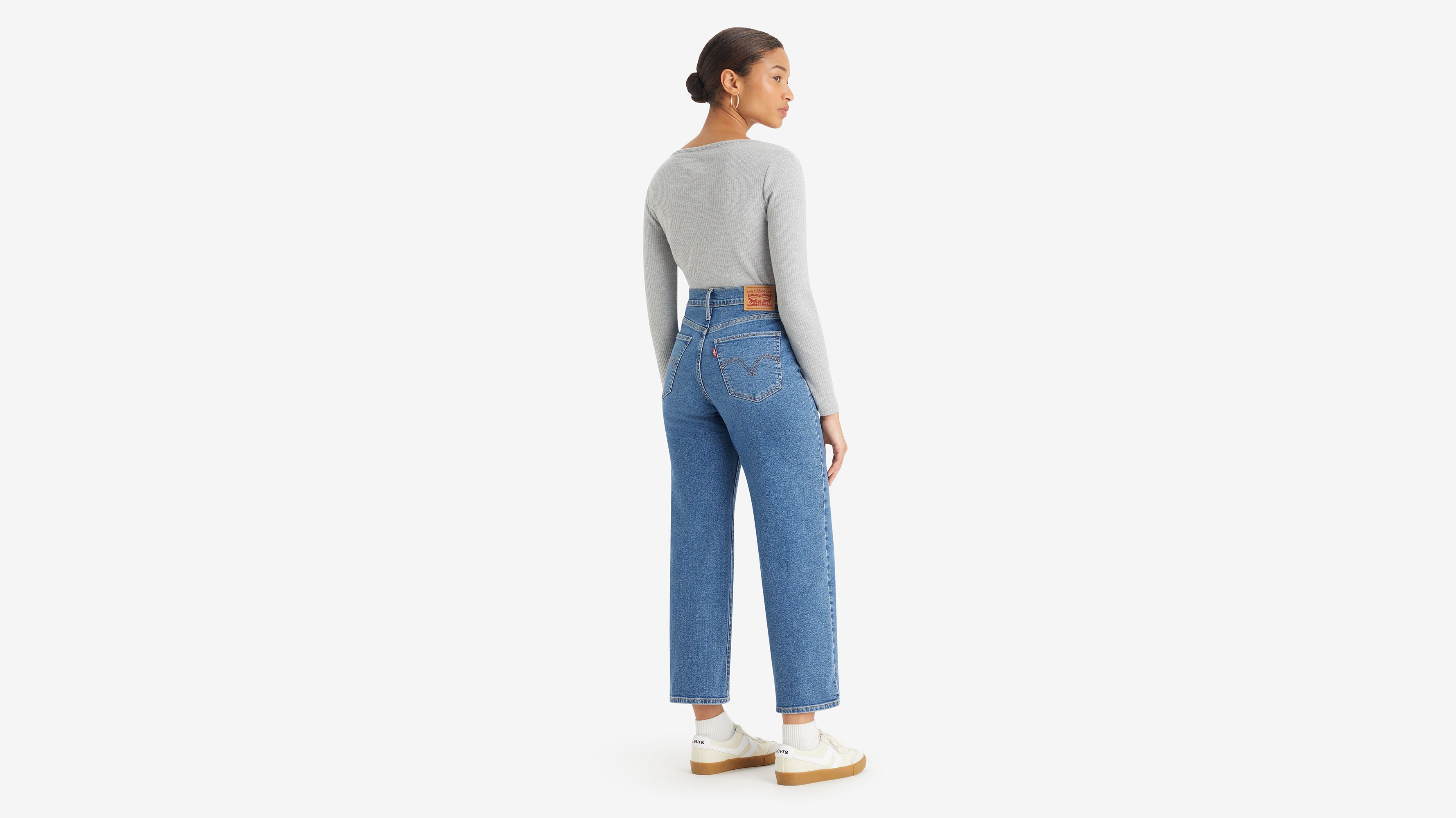 High Rise Wide Leg Jeans - Blue | Levi's® GB