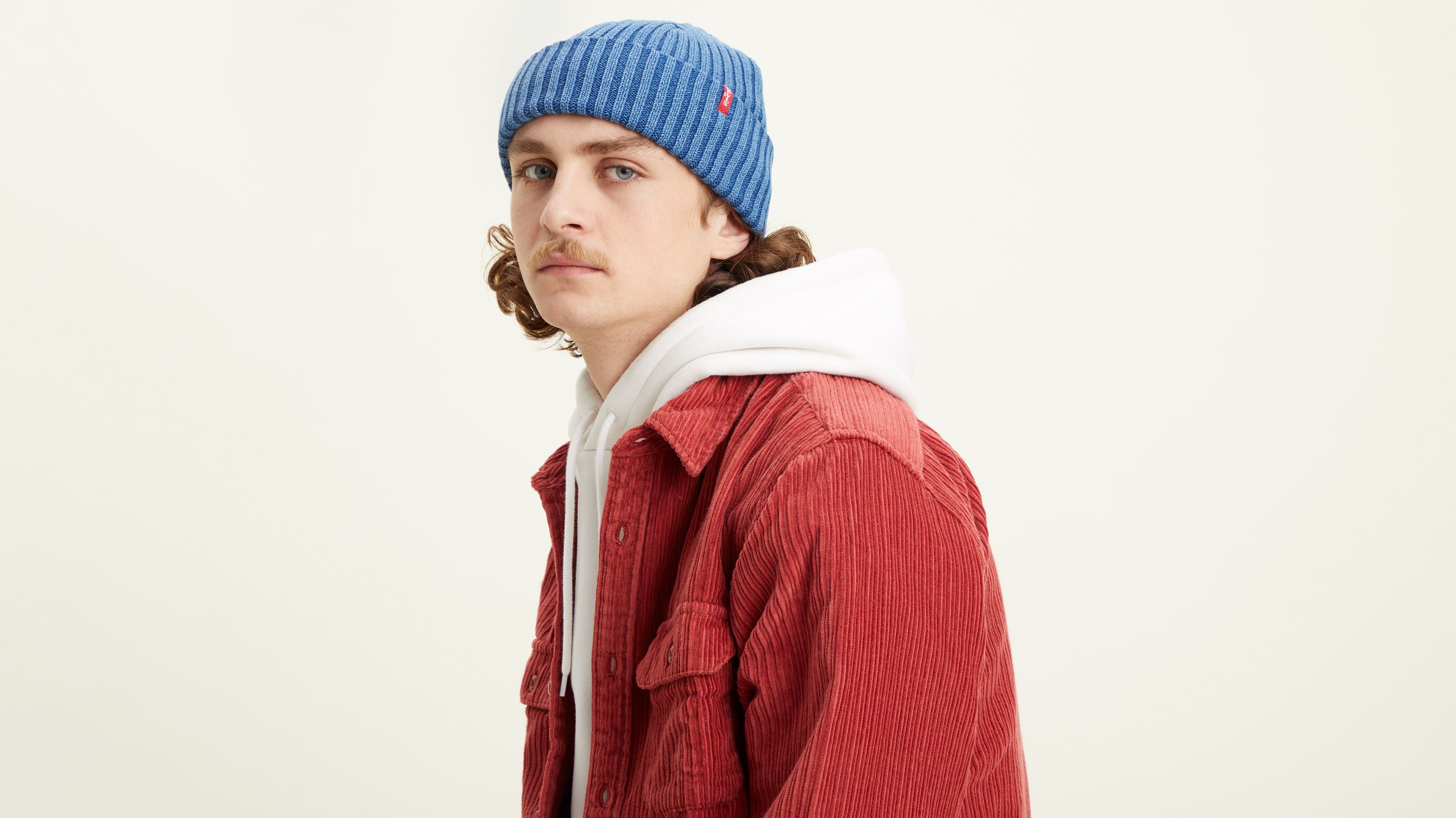 Ribbed Beanie - Blue | Levi's® LV