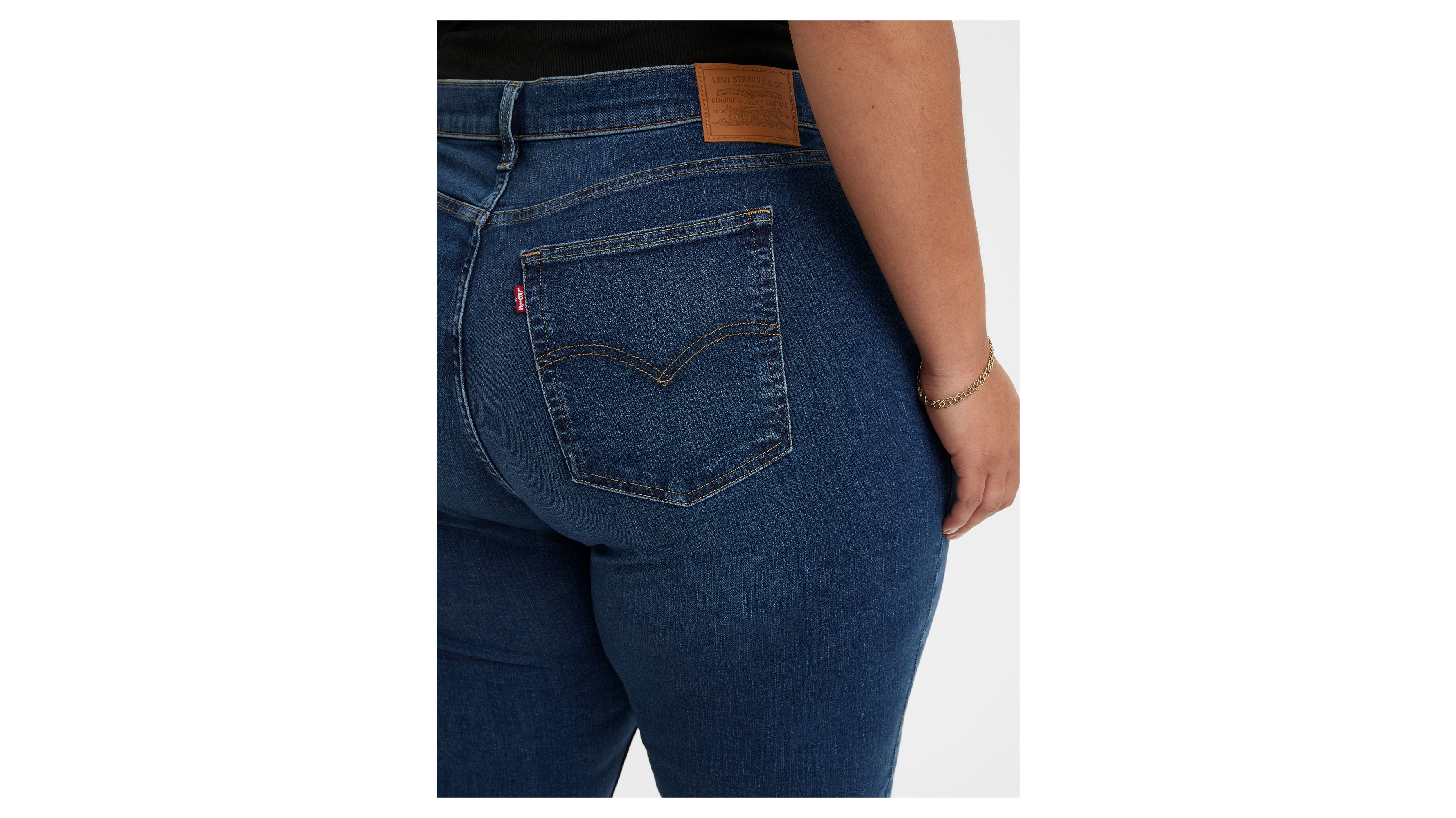 721 High Rise Skinny Jeans (plus Size) - Blue | Levi's® GR