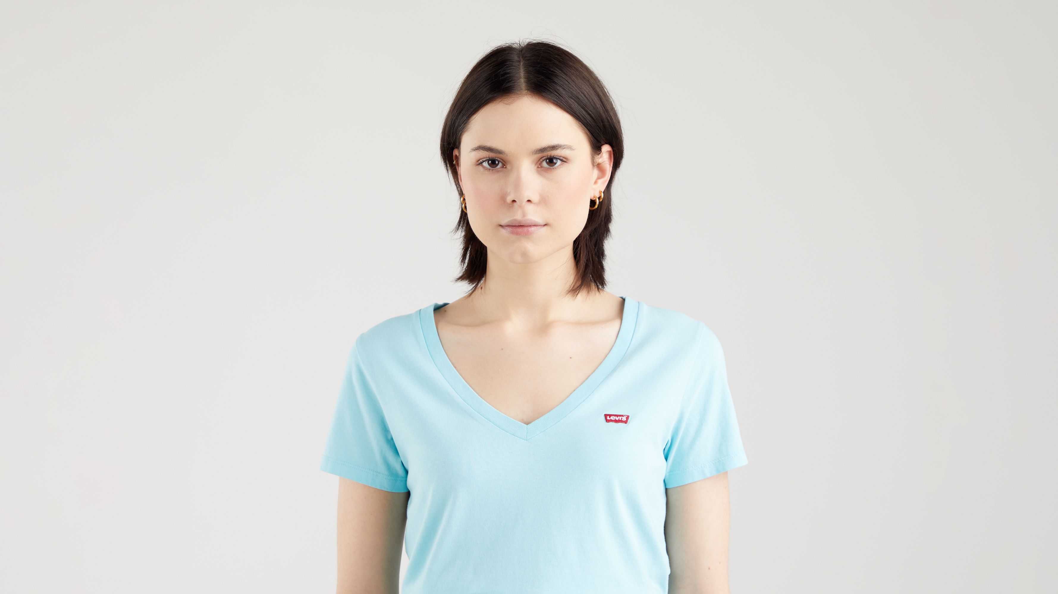 The Perfect V-neck - Blue | Levi's® GI
