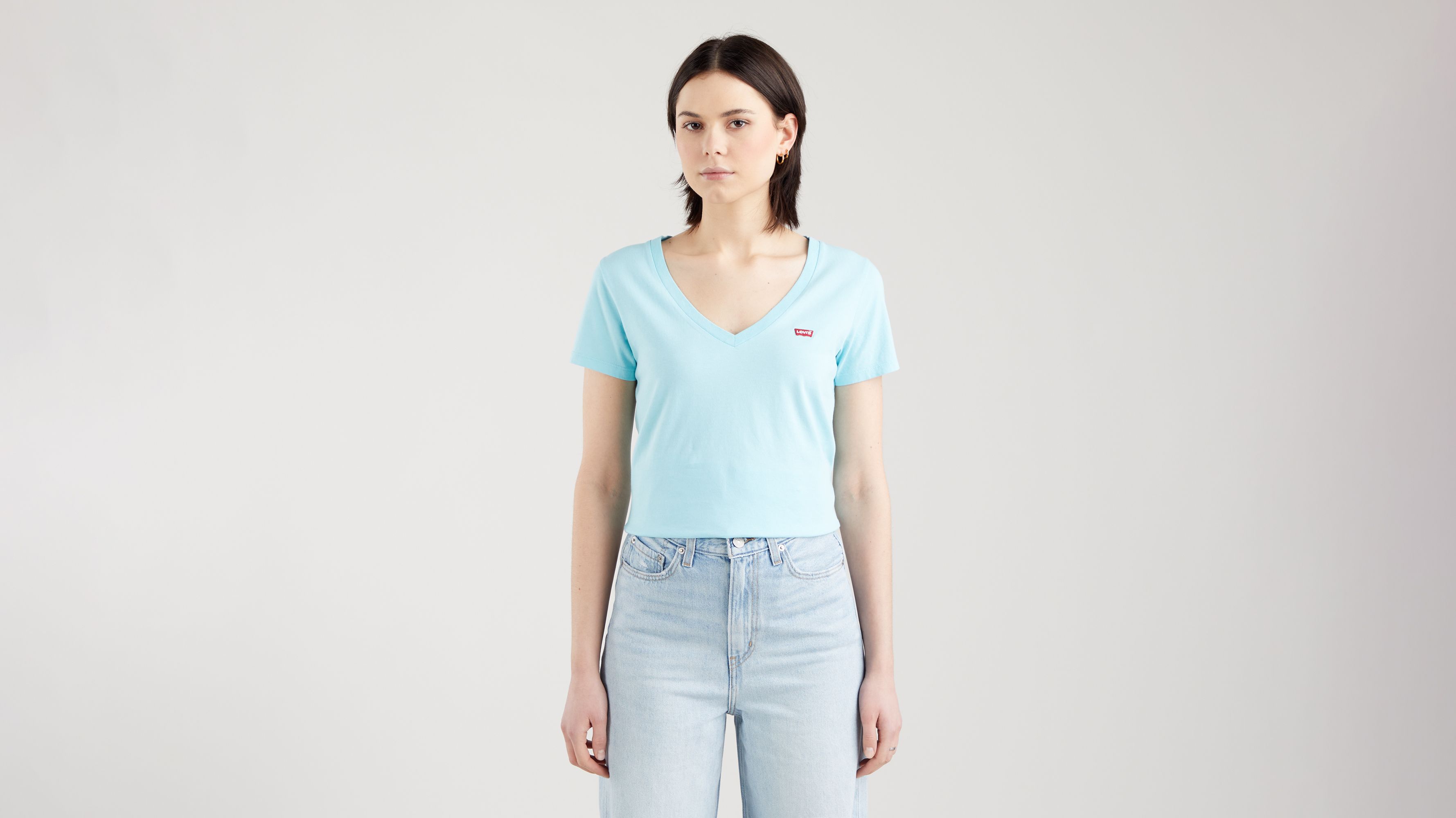 The Perfect V-neck - Blue | Levi's® GI
