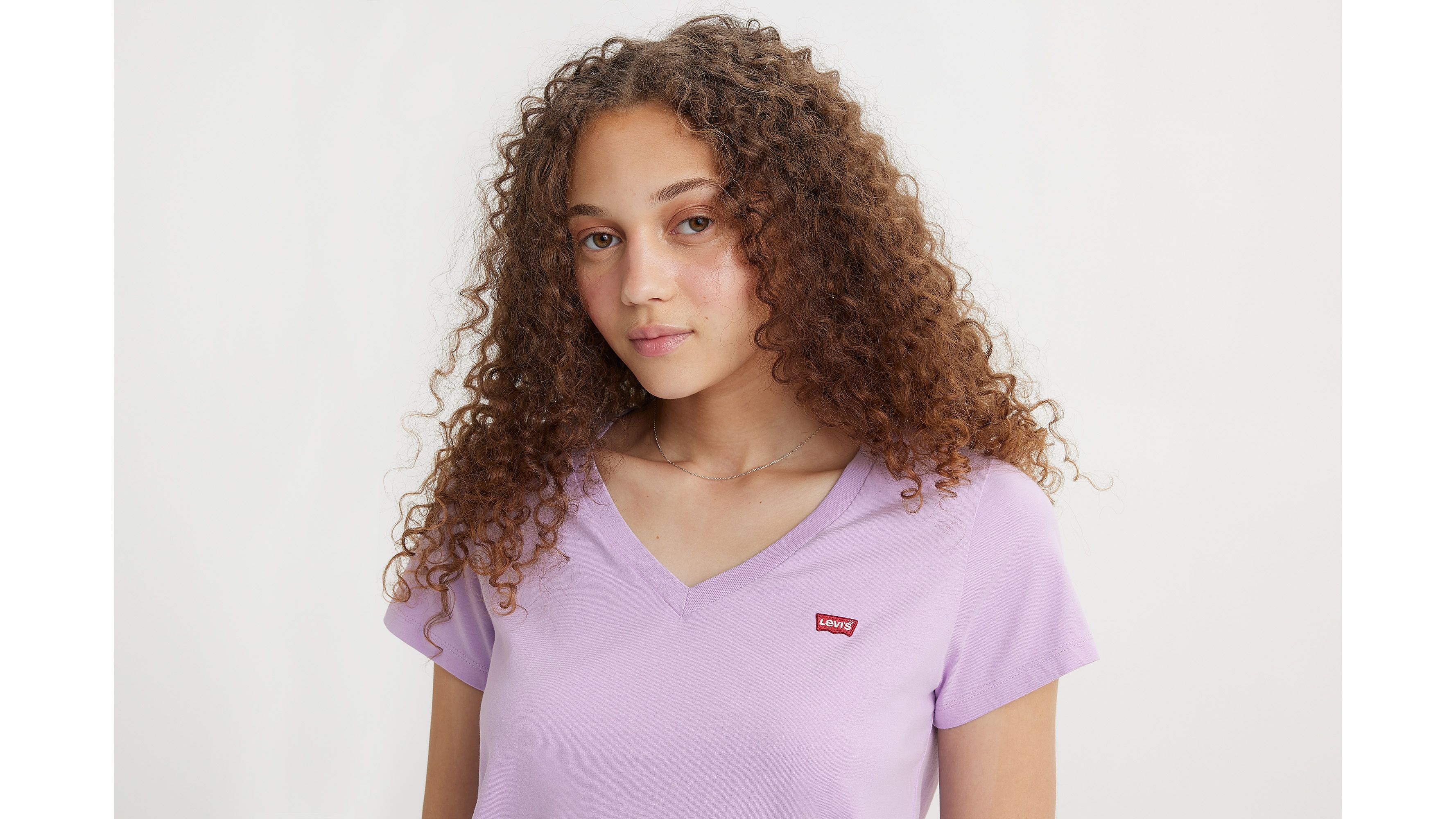 Perfect V-neck Tee - Purple | Levi's® GB