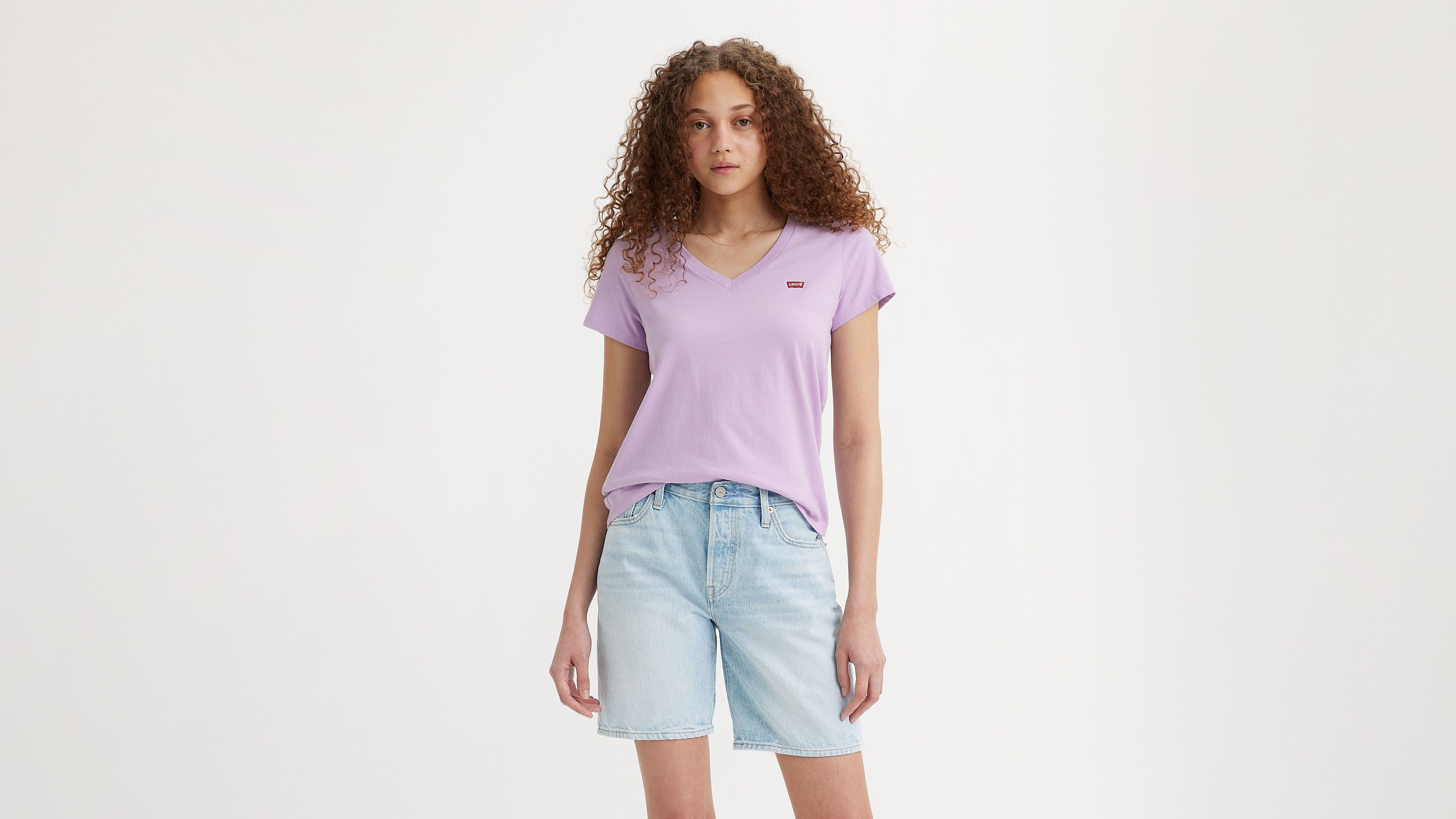 Perfektes T-shirt Mit V-ausschnitt - Violett | Levi's® DE