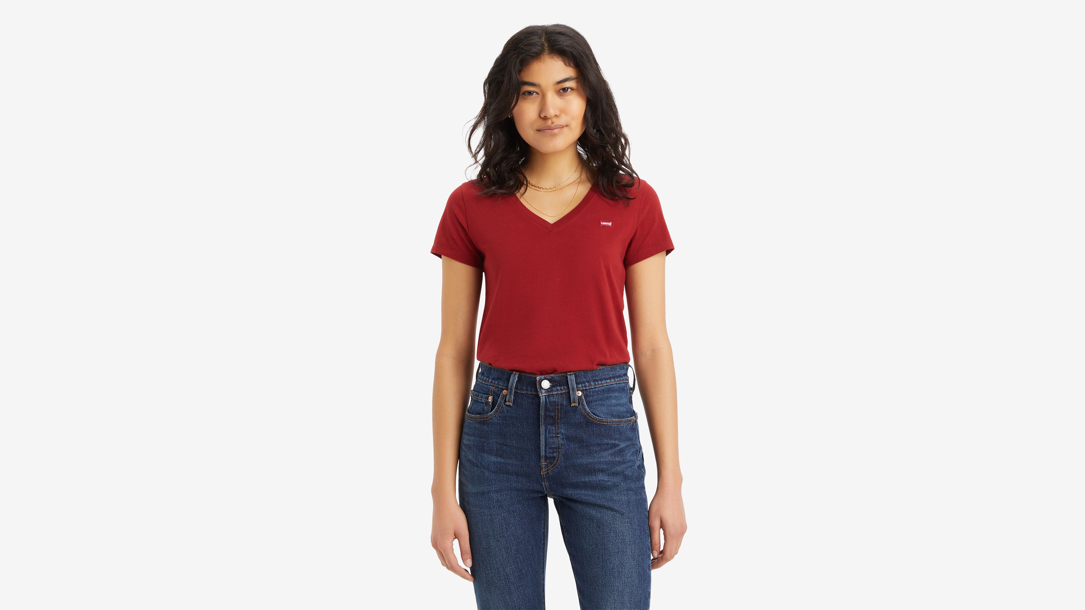 Camiseta De Cuello De Pico Perfect - Rojo | Levi's® ES