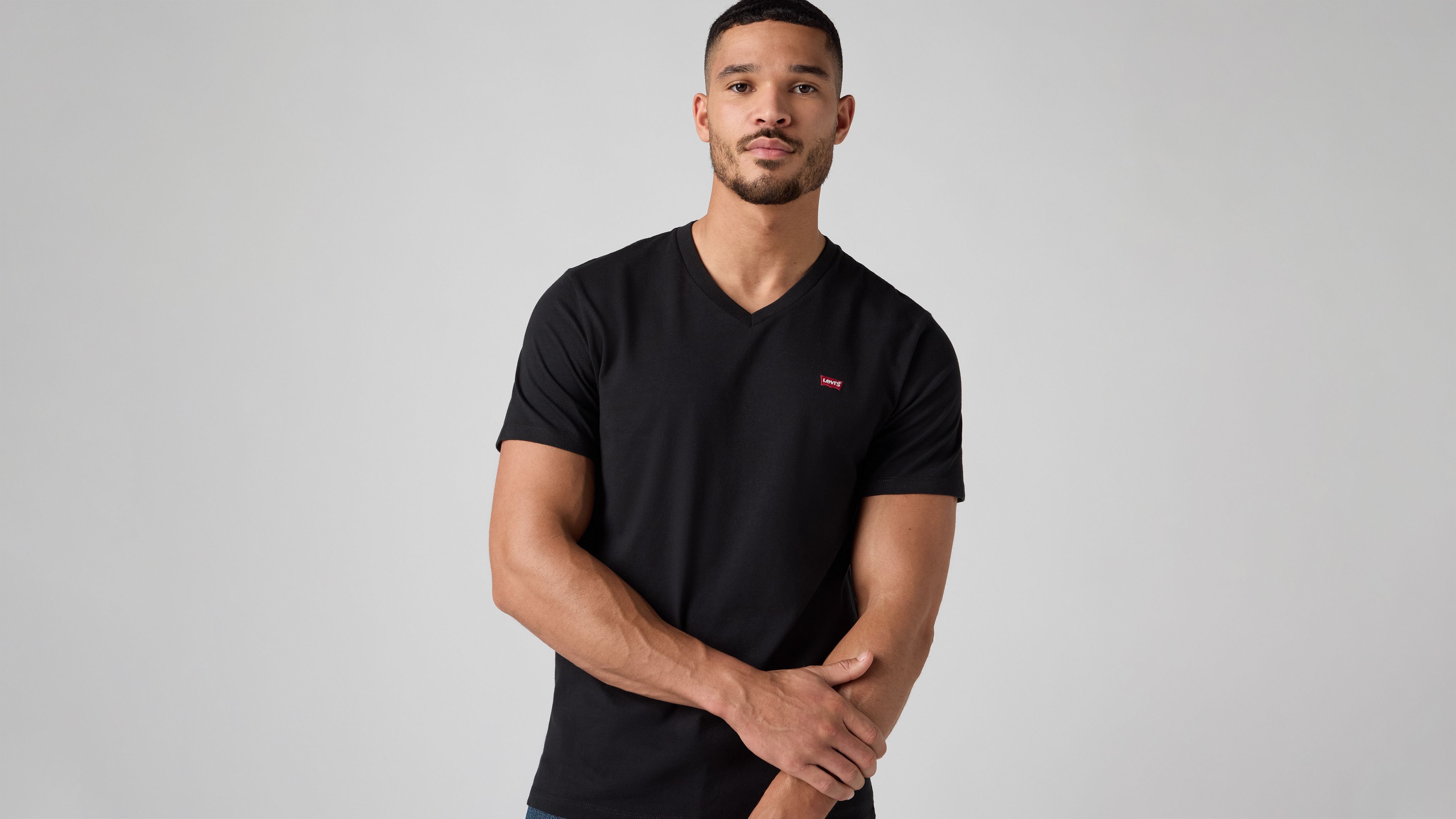 Original Housemark V-neck Tee - Black | Levi's® GB