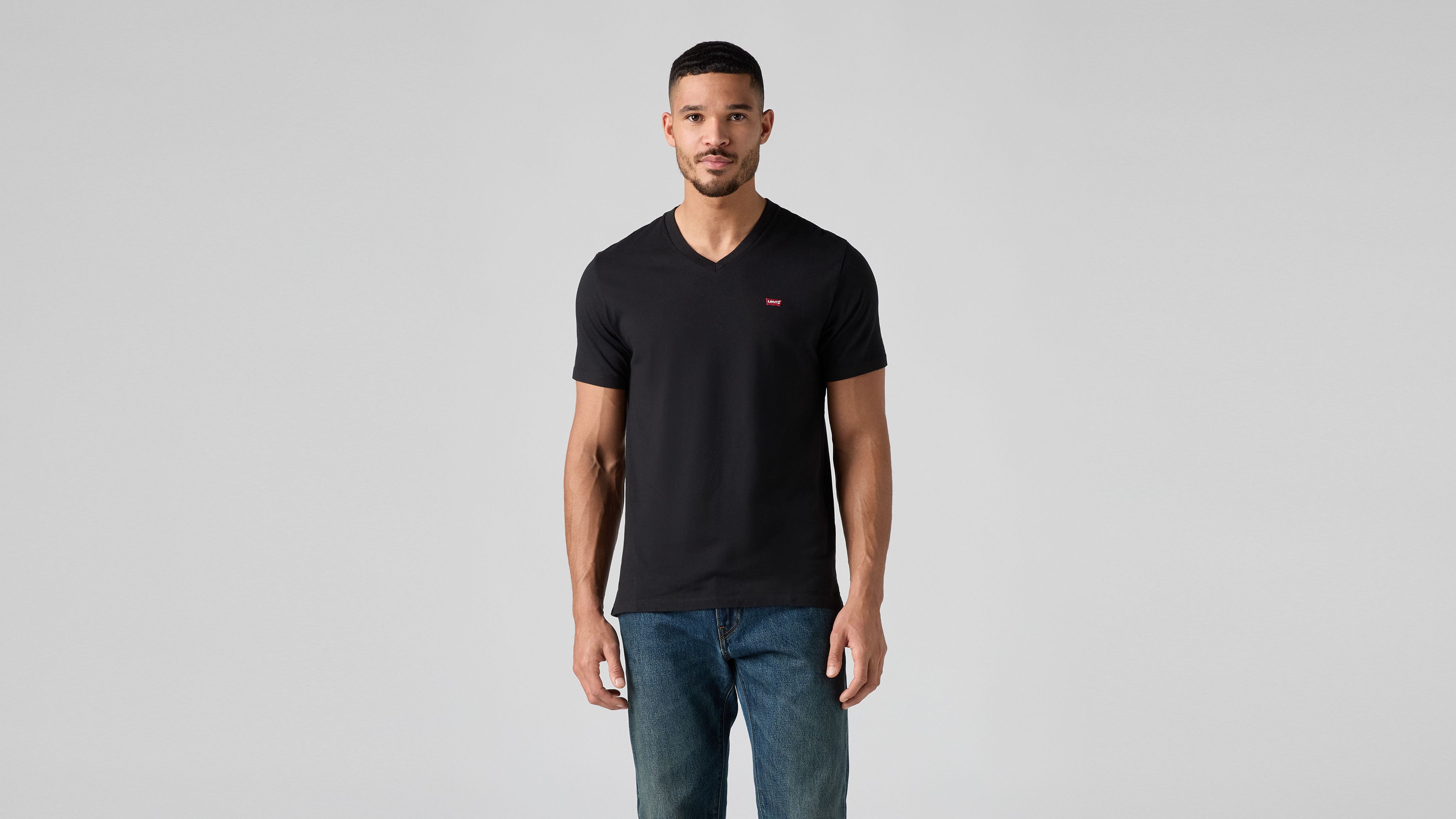 Original Housemark V-neck Tee - Black | Levi's® GB