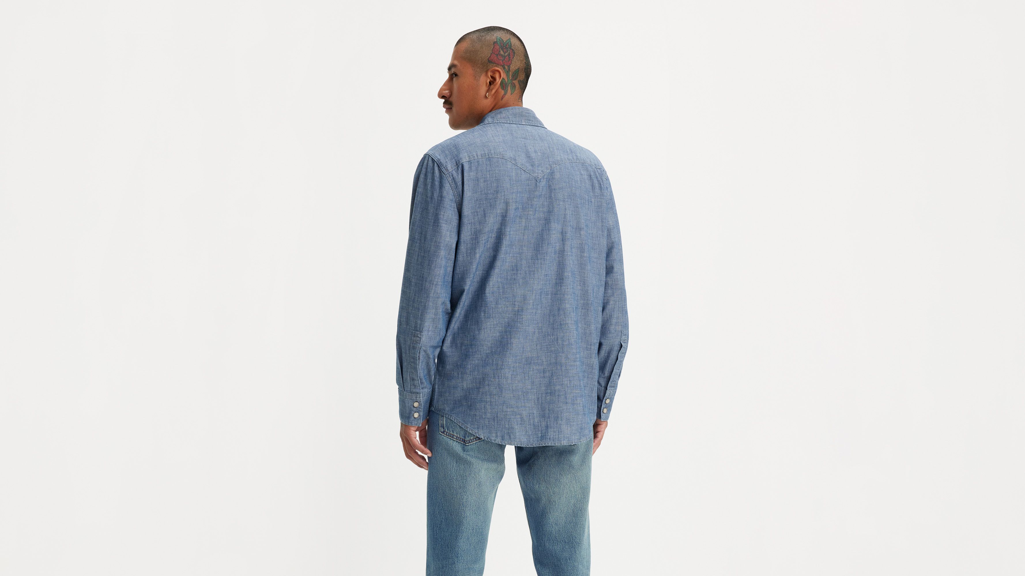 Barstow Standard Fit Western Shirt - Blue | Levi's® GB