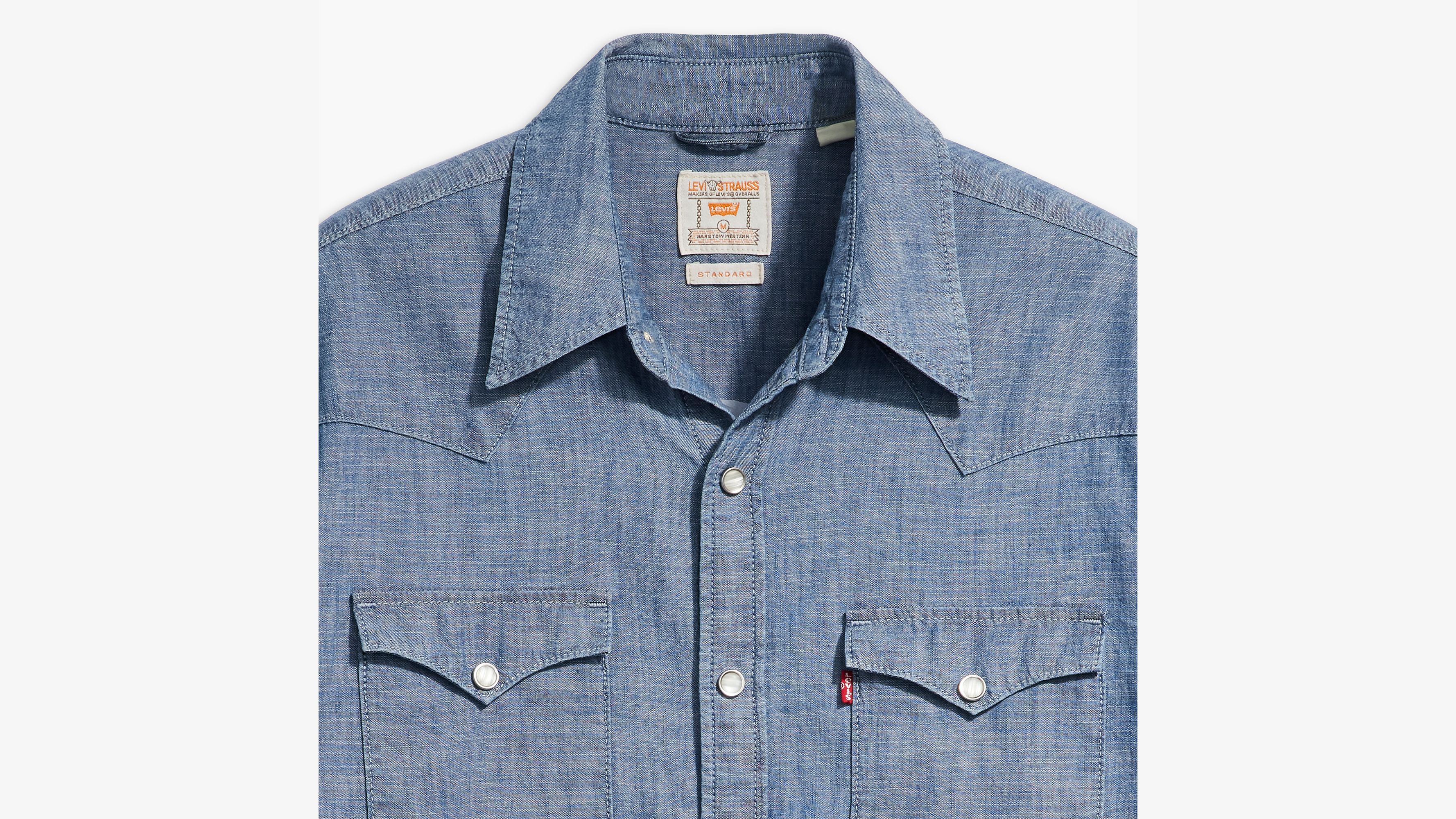 Barstow Standard Fit Western Shirt - Blue | Levi's® GB