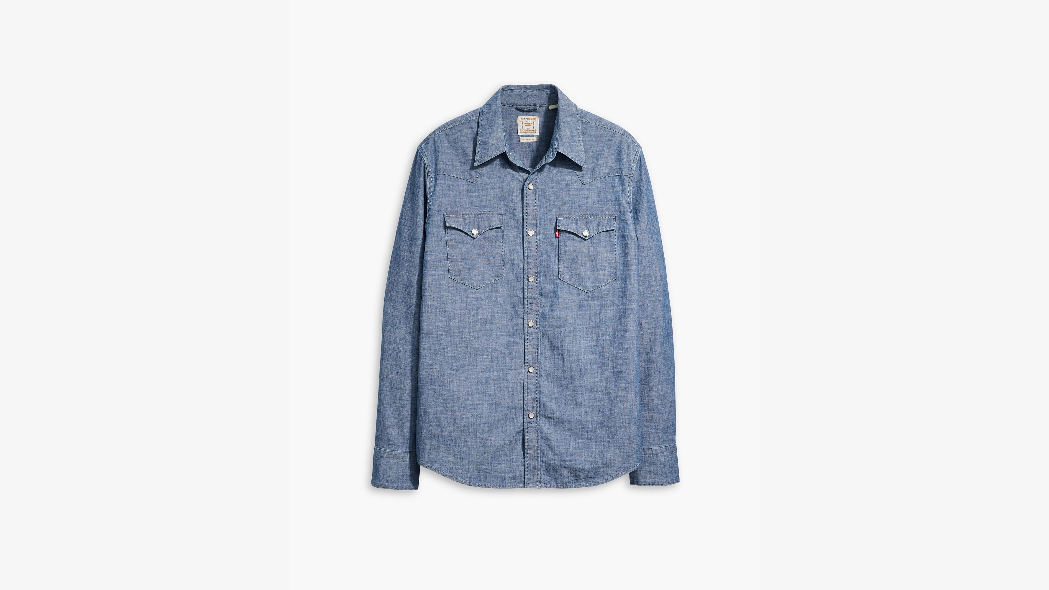 Barstow Standard Fit Western Shirt - Blue | Levi's® GB