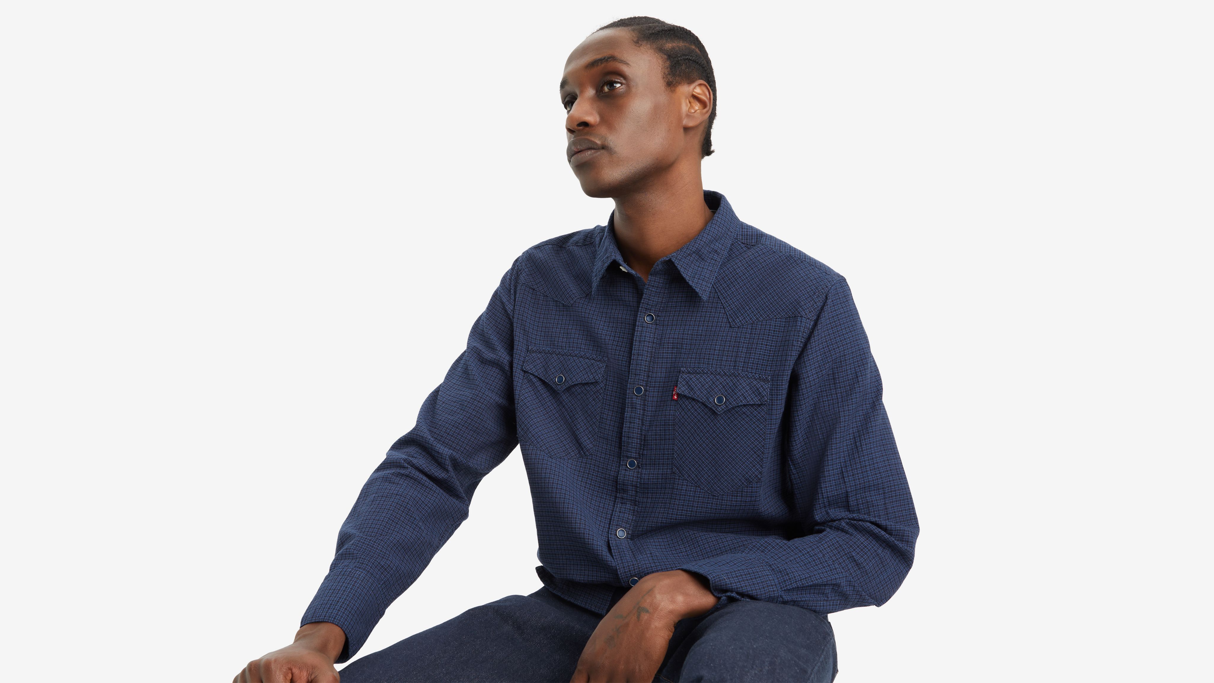 Barstow Standard Fit Westernhemd - Blau | Levi's® DE