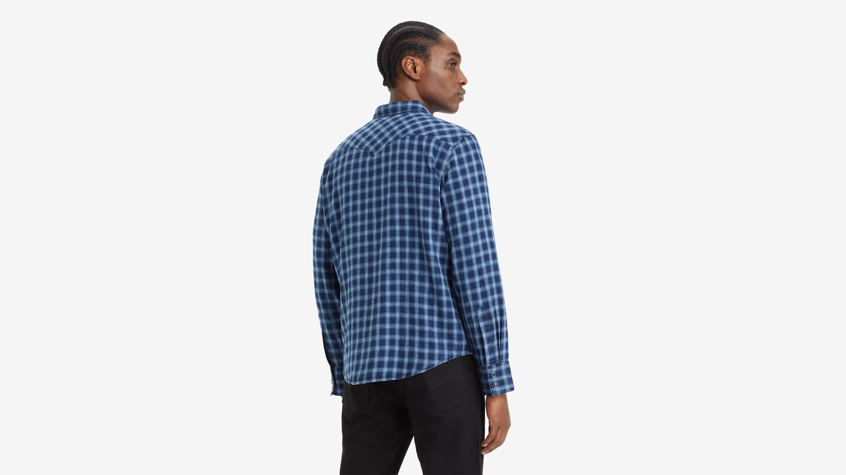 Barstow Standard Fit Western Shirt - Blue | Levi's® IE