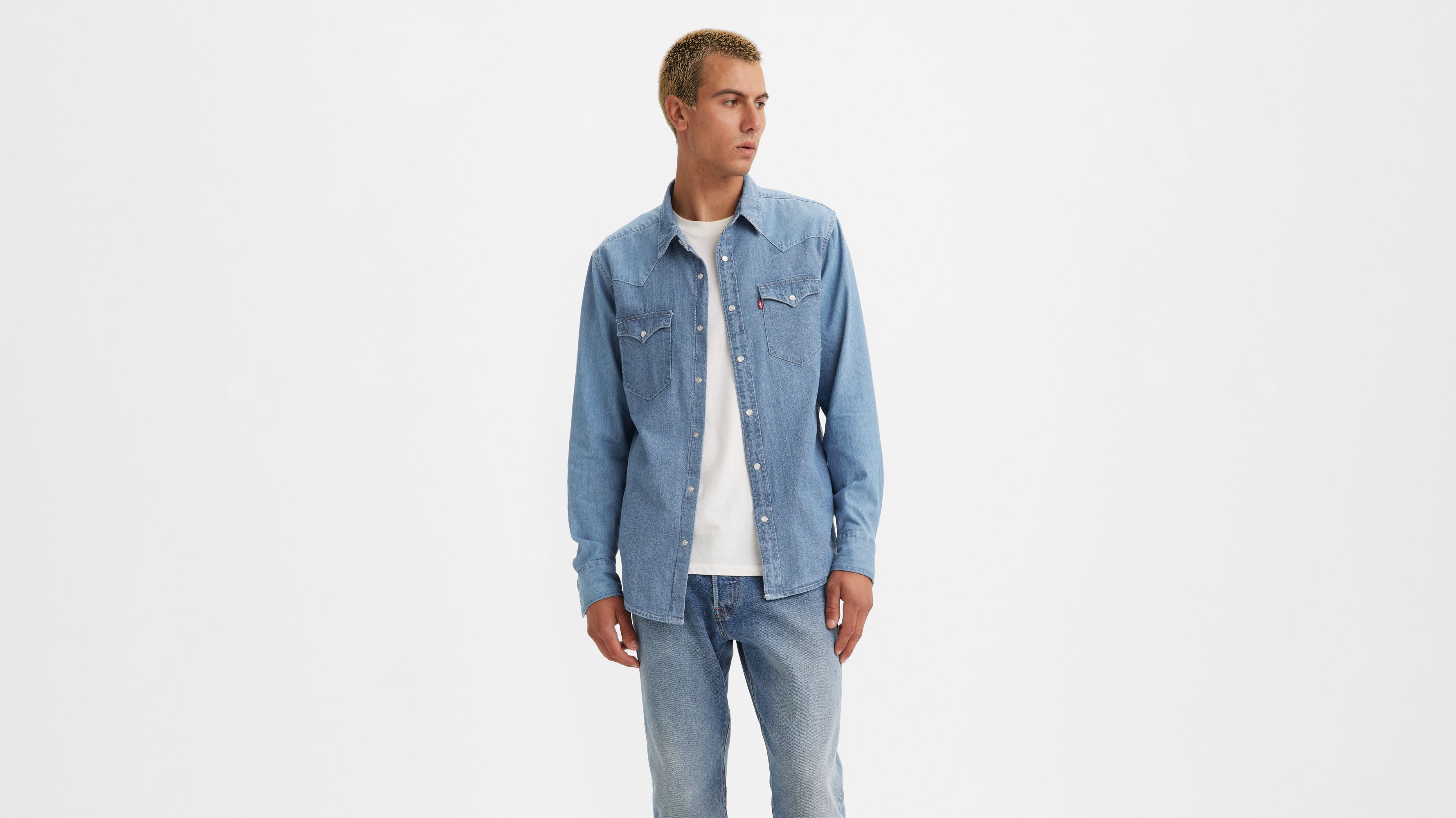 Classic Western Standard Fit Shirt - Medium Wash | Levi's® US