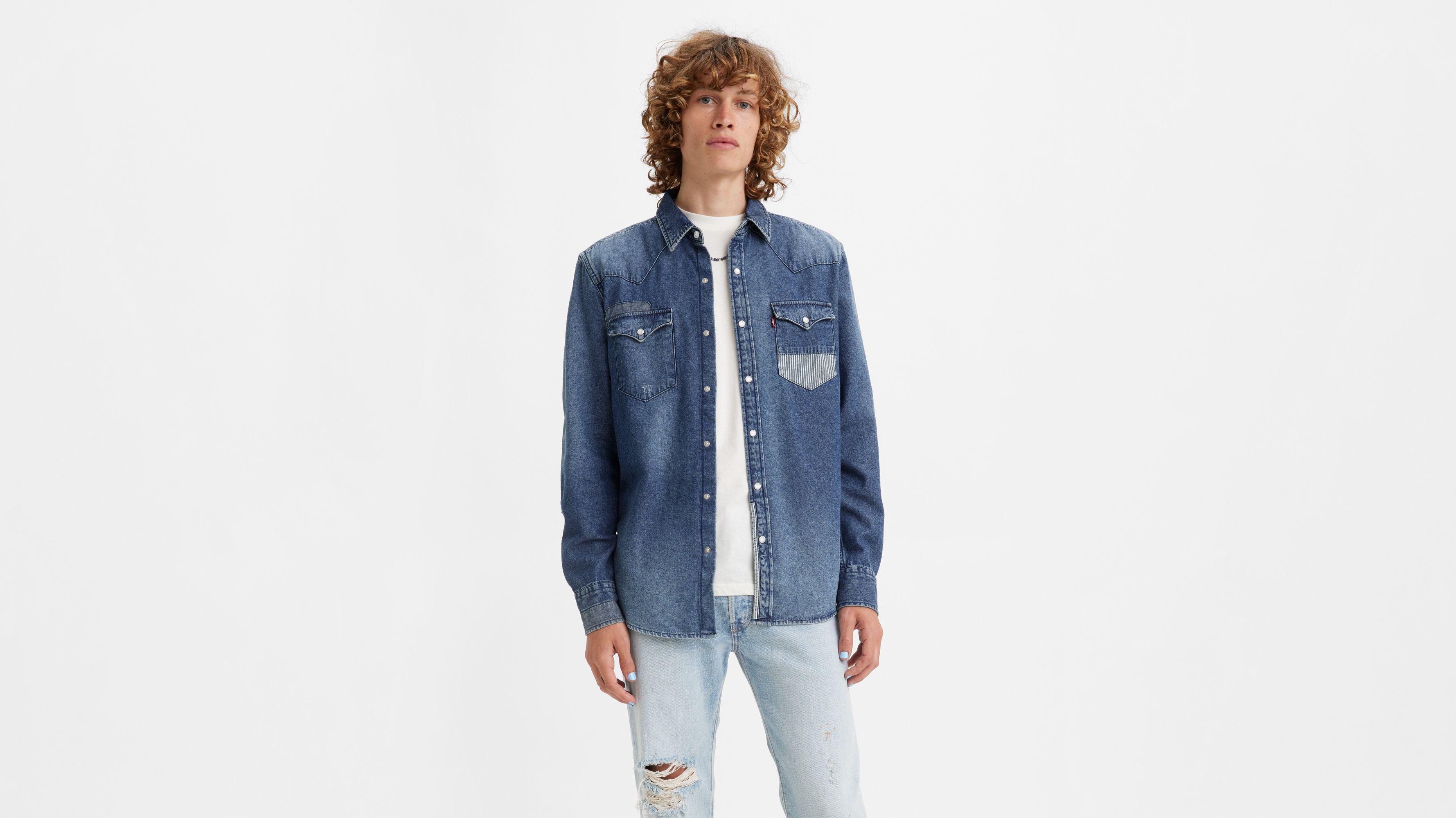 Classic Western Standard Fit Shirt - Medium Wash | Levi's® US