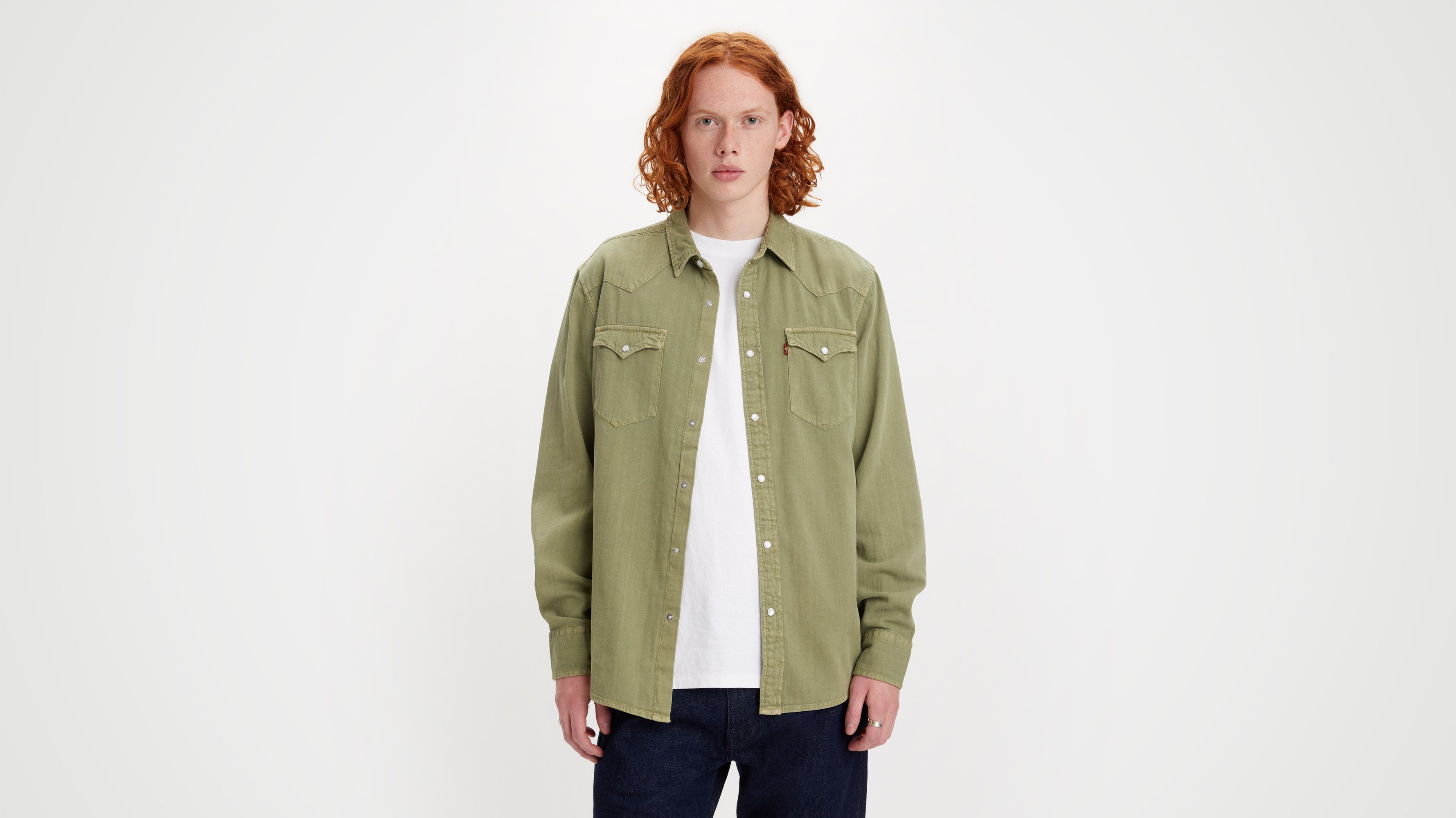 Classic Western Standard Fit Shirt - Green | Levi's® US