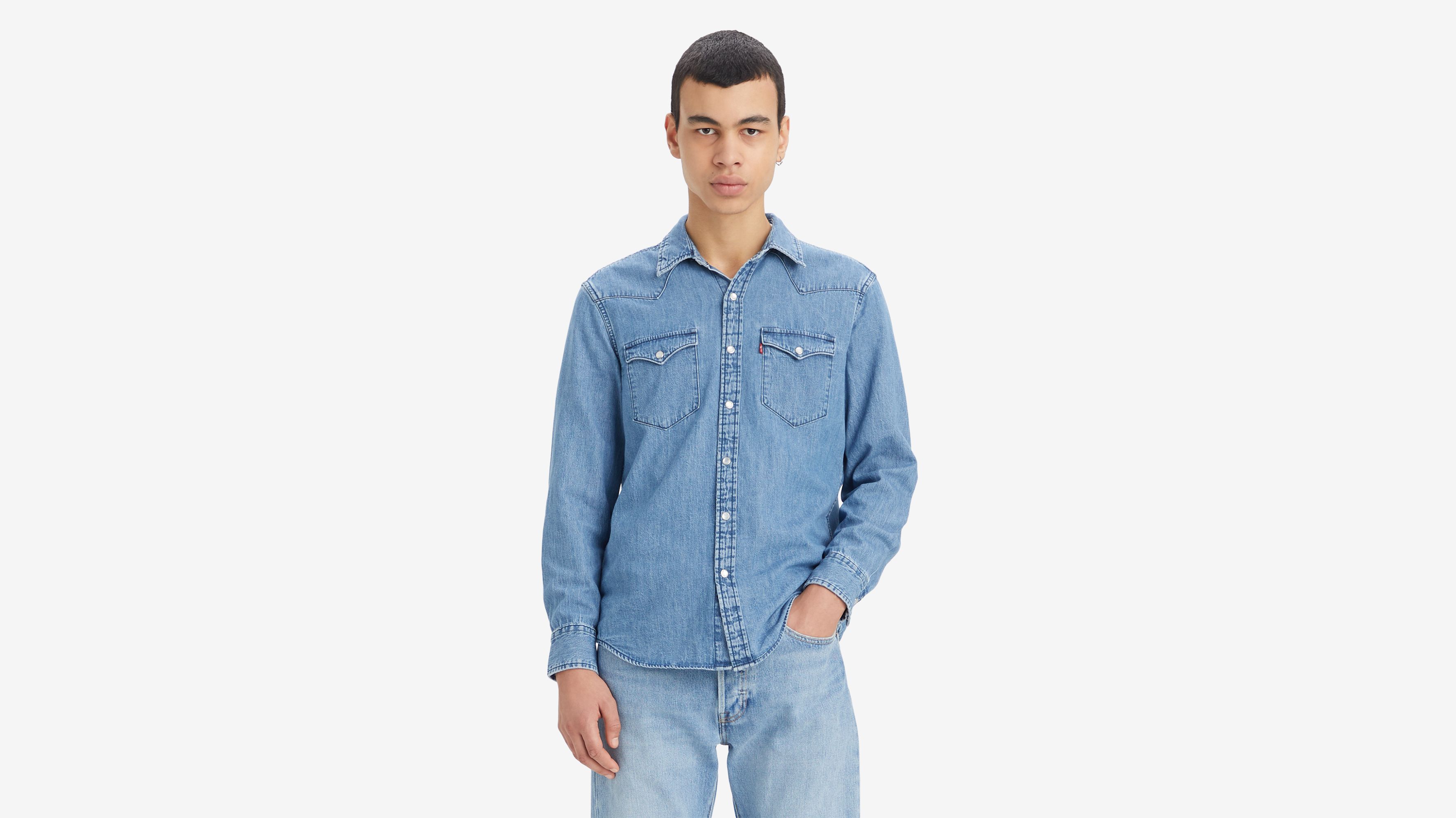 Classic Standard Fit Western Shirt - Medium Wash | Levi's® US