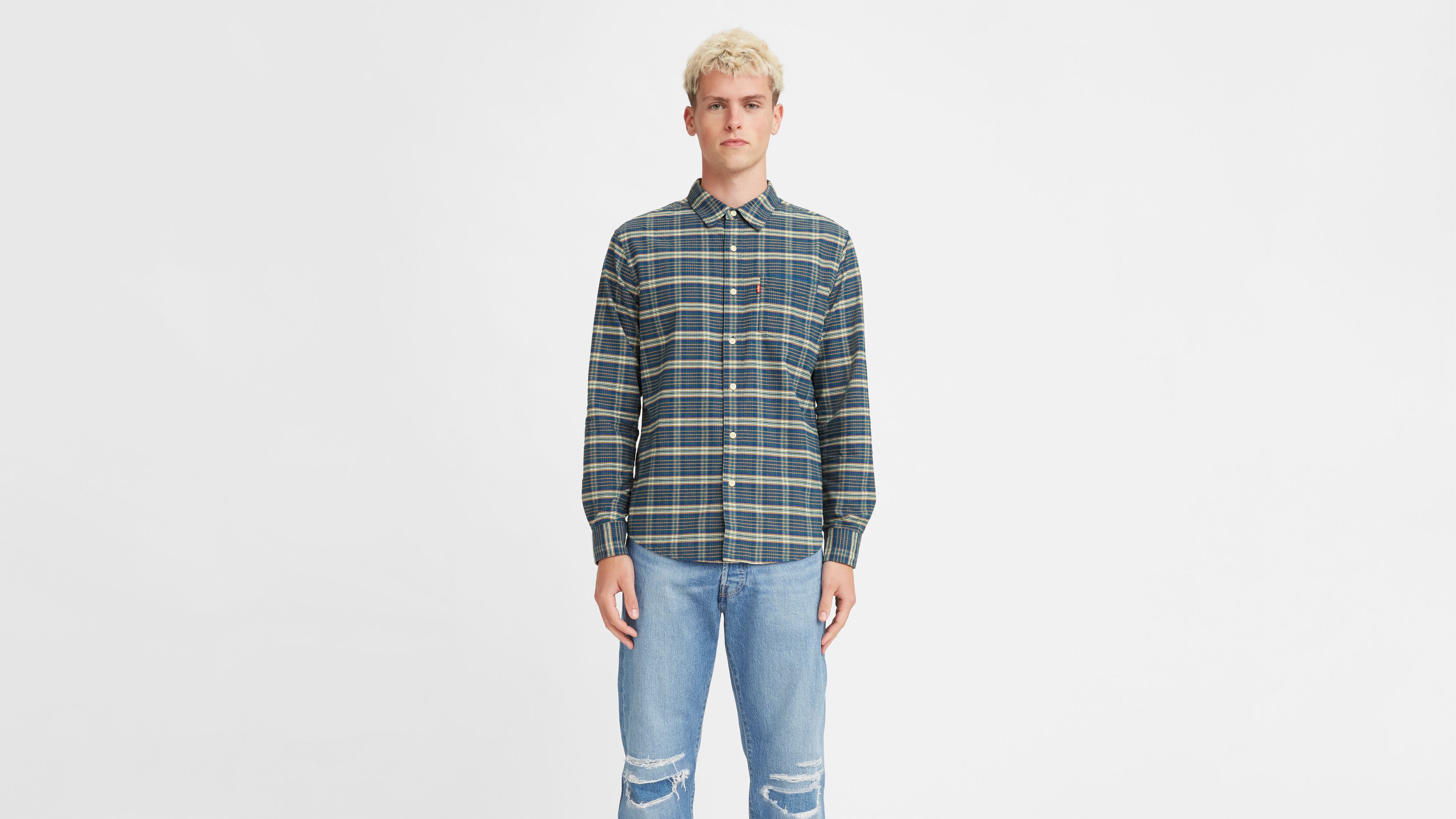 Sunset One Pocket Button-up Shirt - Green | Levi's® CA
