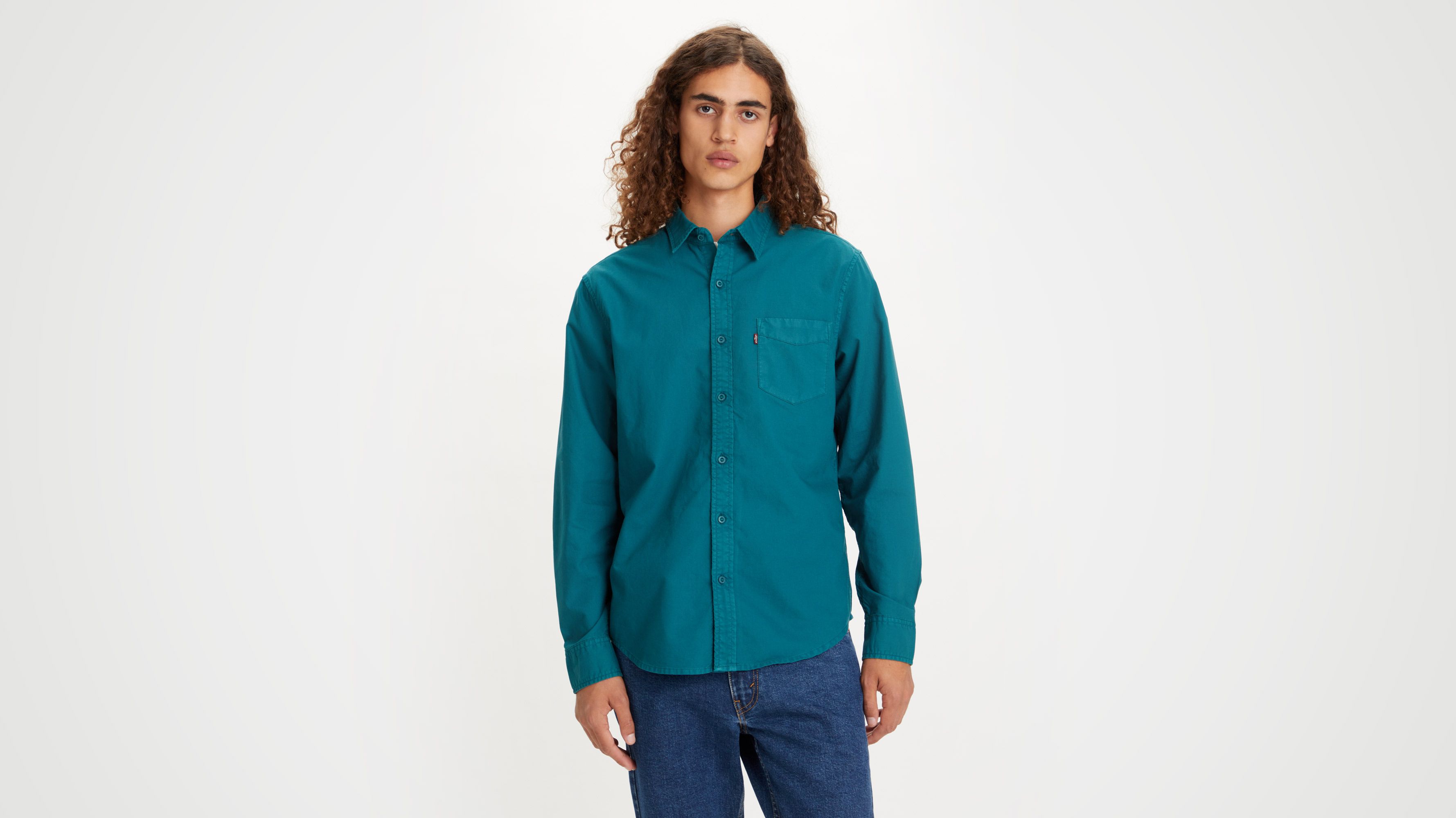 Sunset 1 Pocket Standard Shirt - Green | Levi's® CZ