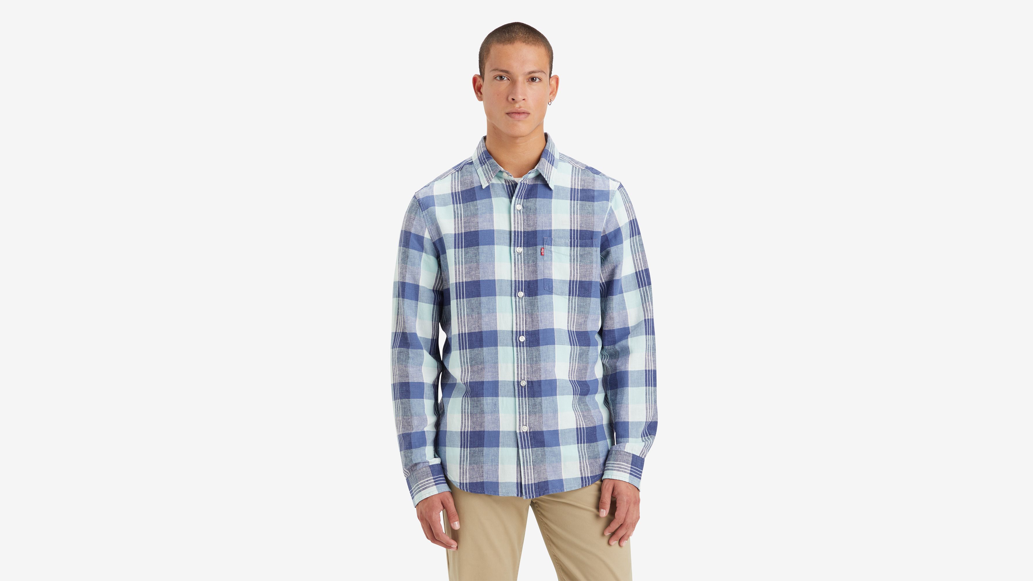 Sunset One Pocket Standard Fit Shirt - Blue | Levi's® US