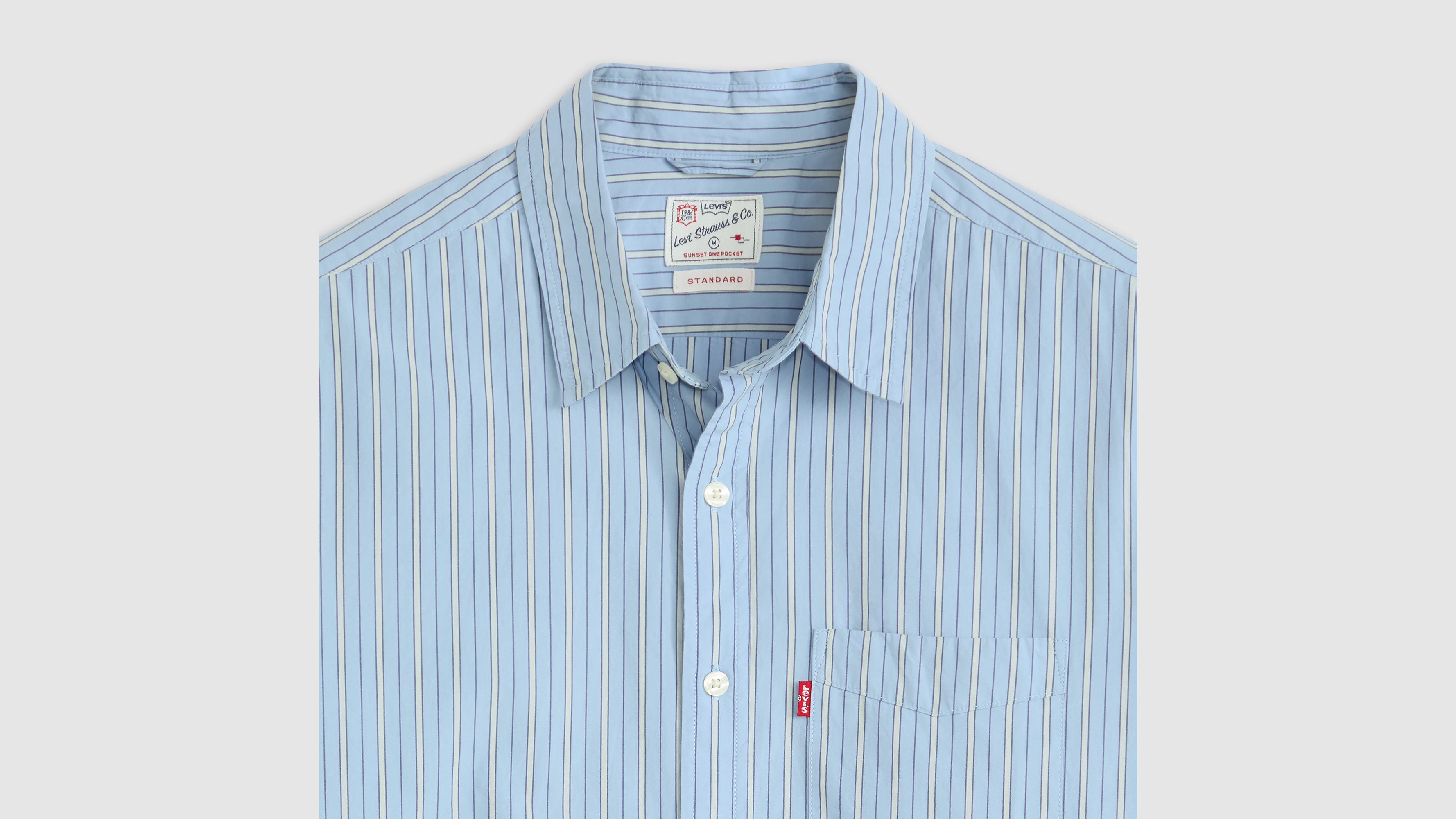 Sunset One Pocket Standard Fit Shirt - Blue | Levi's® US