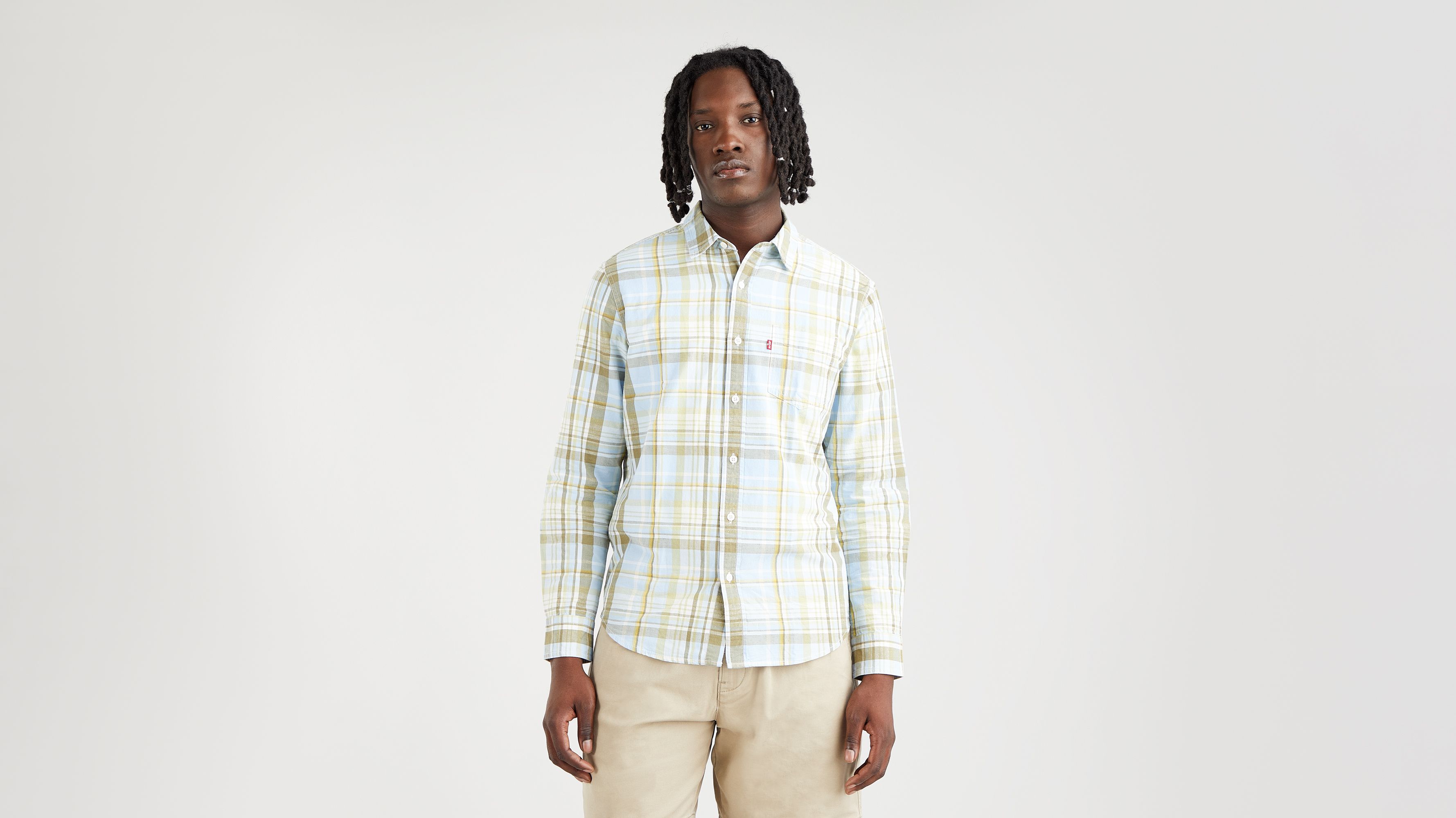Classic 1 Pocket Standard Fit Shirt - Blue | Levi's® BG
