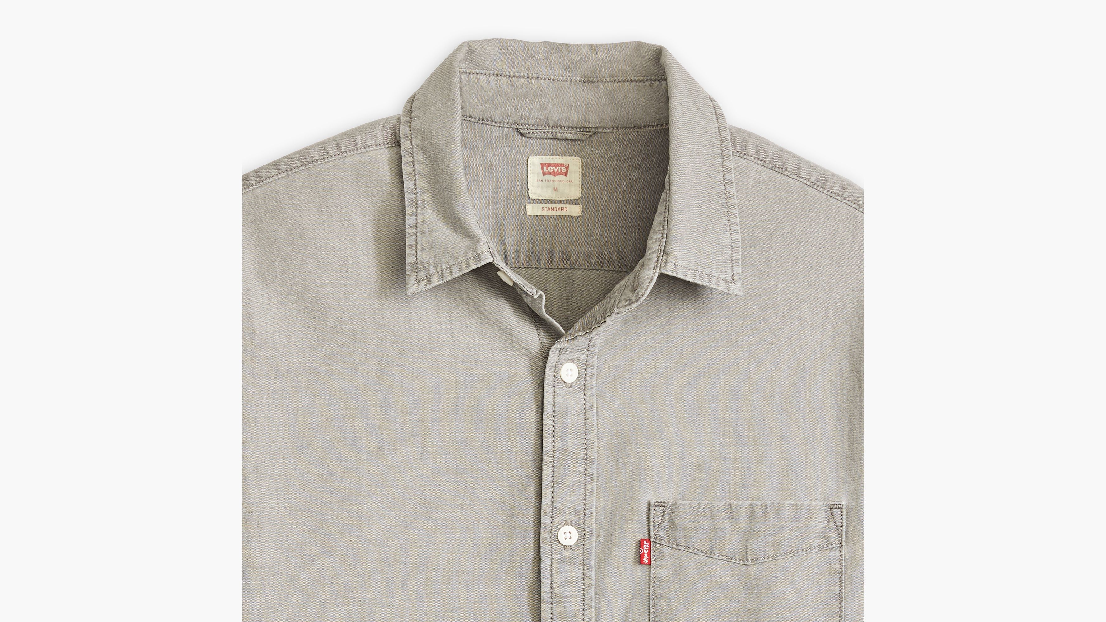Classic One Pocket Standard Fit Shirt - Grey | Levi's® US