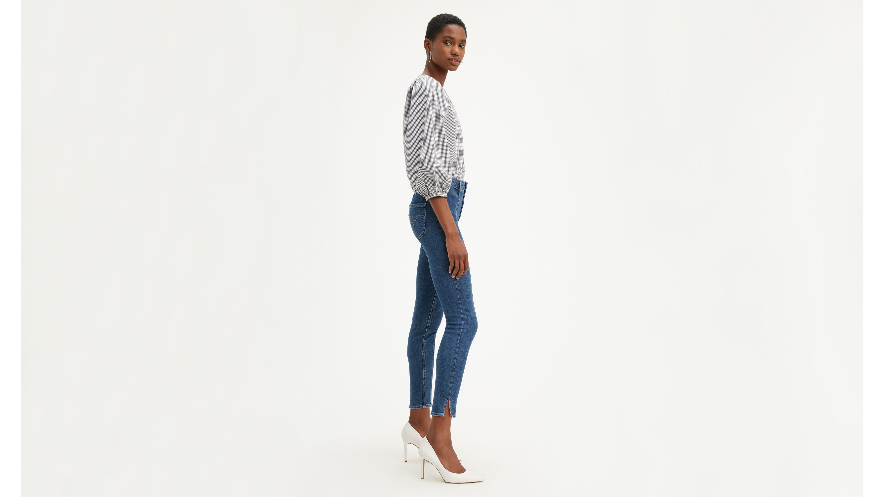 Button Front 721 High Rise Ankle Skinny Women's Jeans - Dark Wash ...