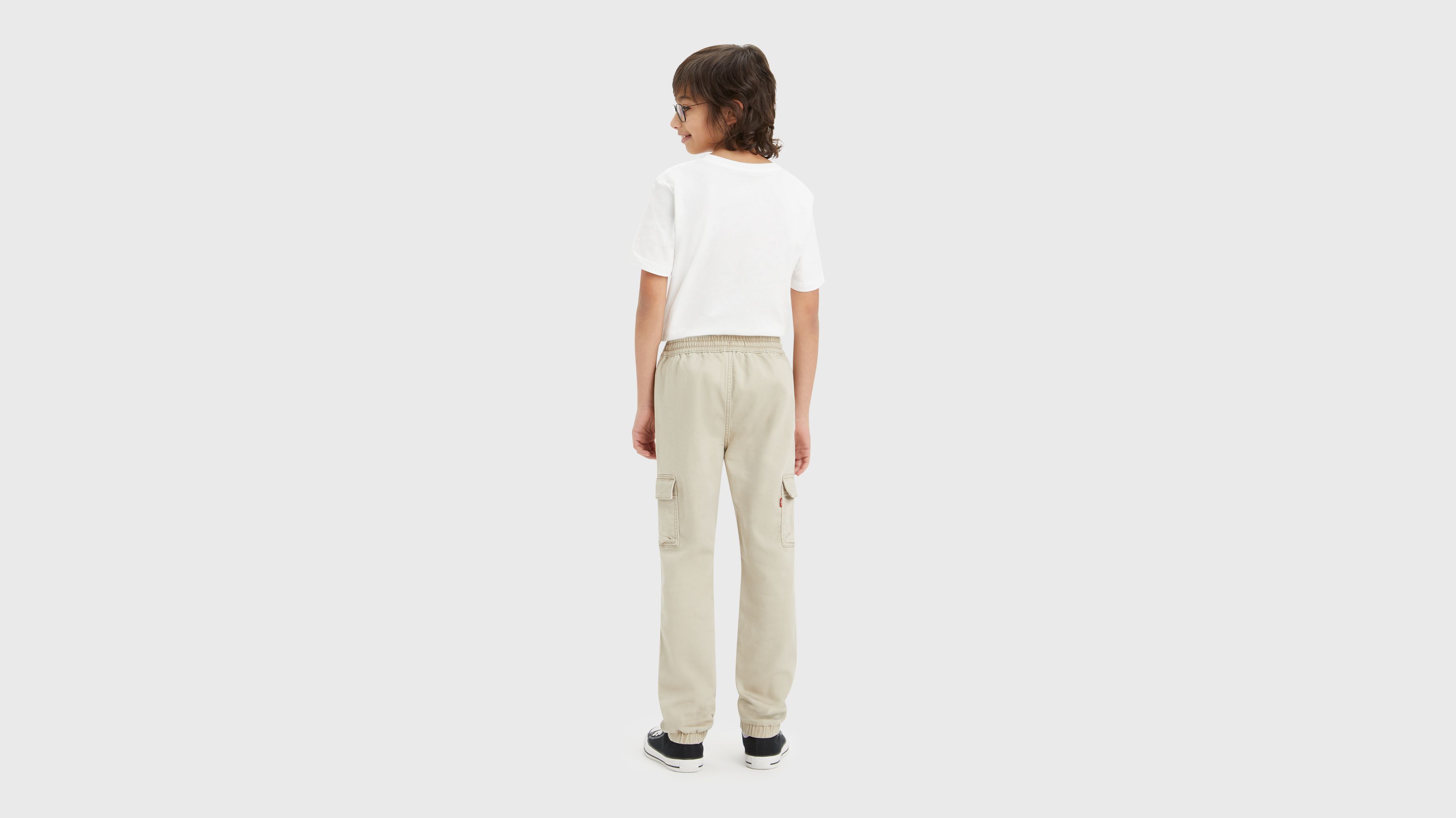 Teenager Relaxed Dobby Cargo Jogger - Beige | Levi's® GB