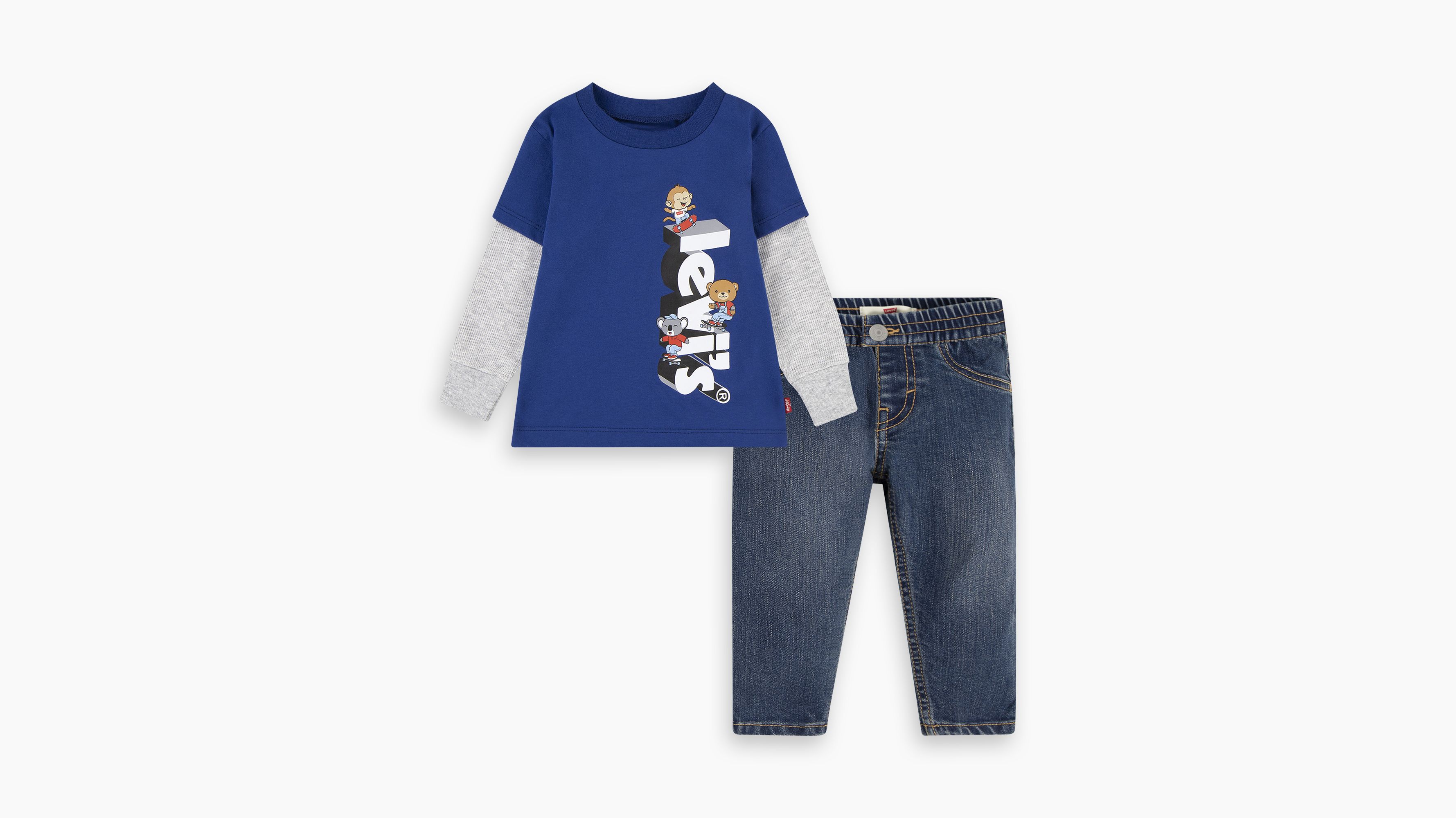 Baby 2fer Skater Denim Set - Blue | Levi's® GB