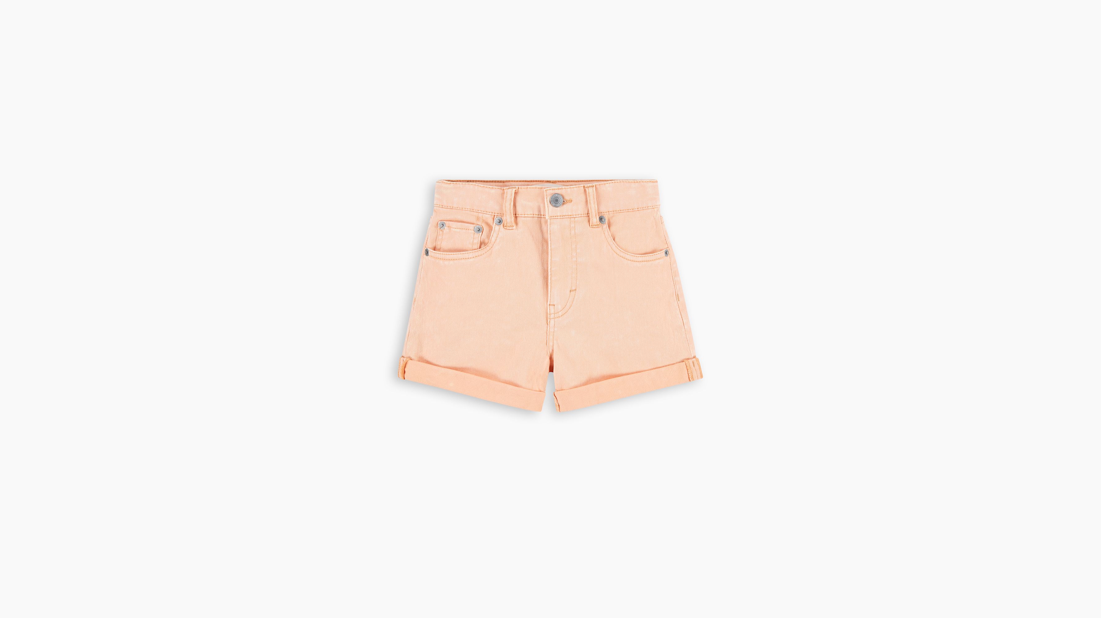 Ado Short Mini Mom Sergé Avec Revers - Orange | Levi's® FR