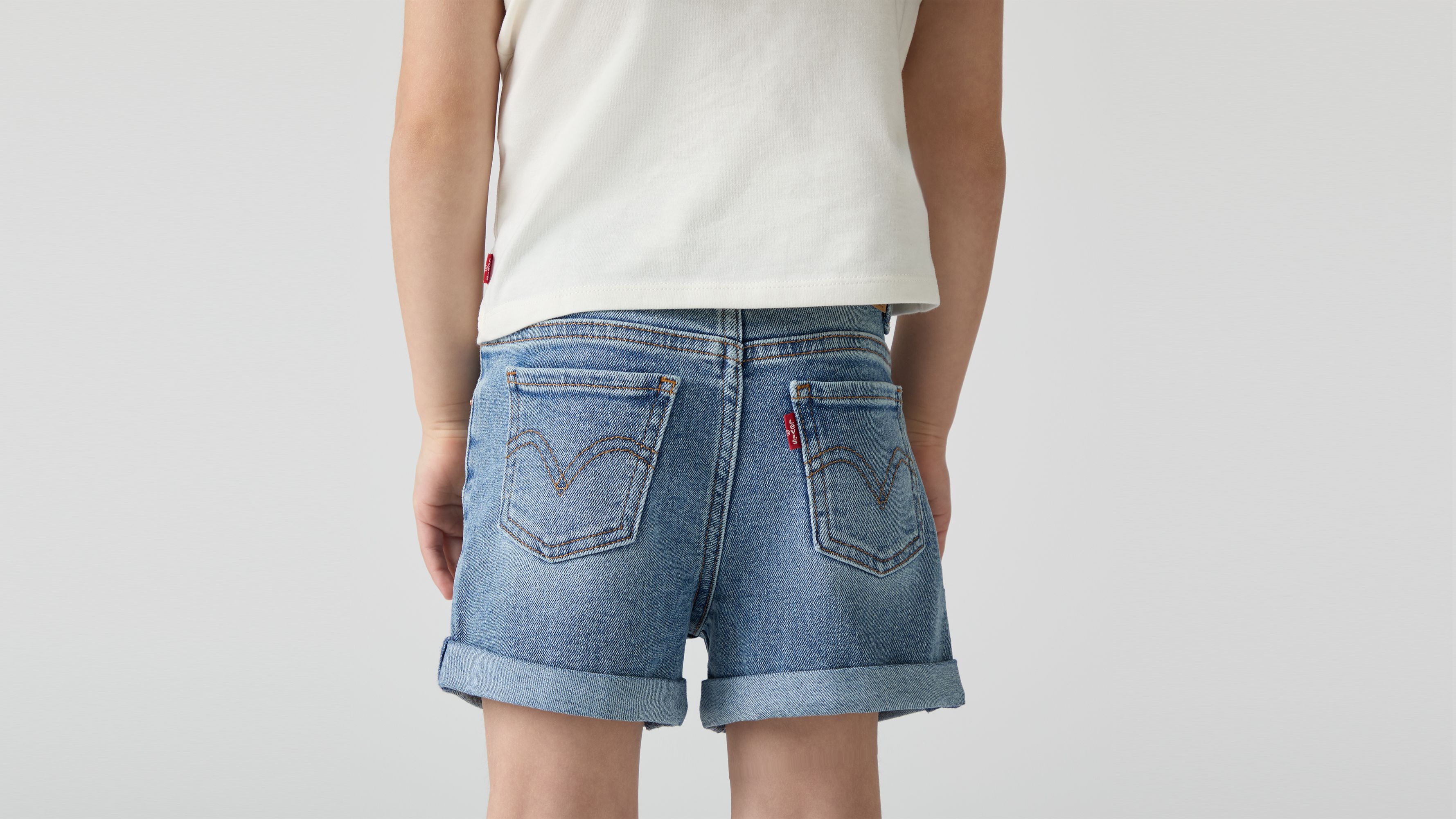 Kids Girlfriend Shorts - Blue | Levi's® GB