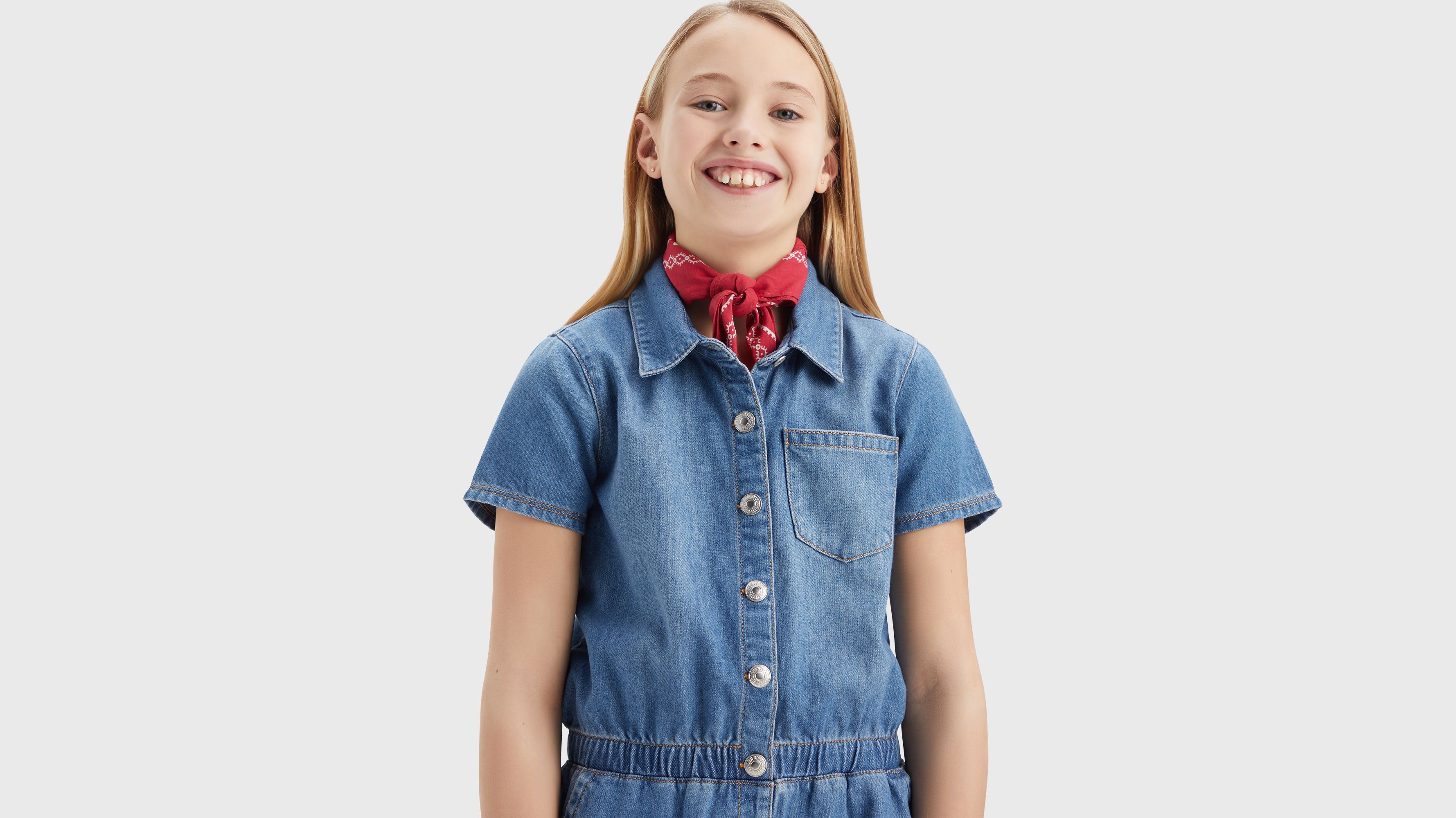 Teenager Denim Romper - Blue | Levi's® FI