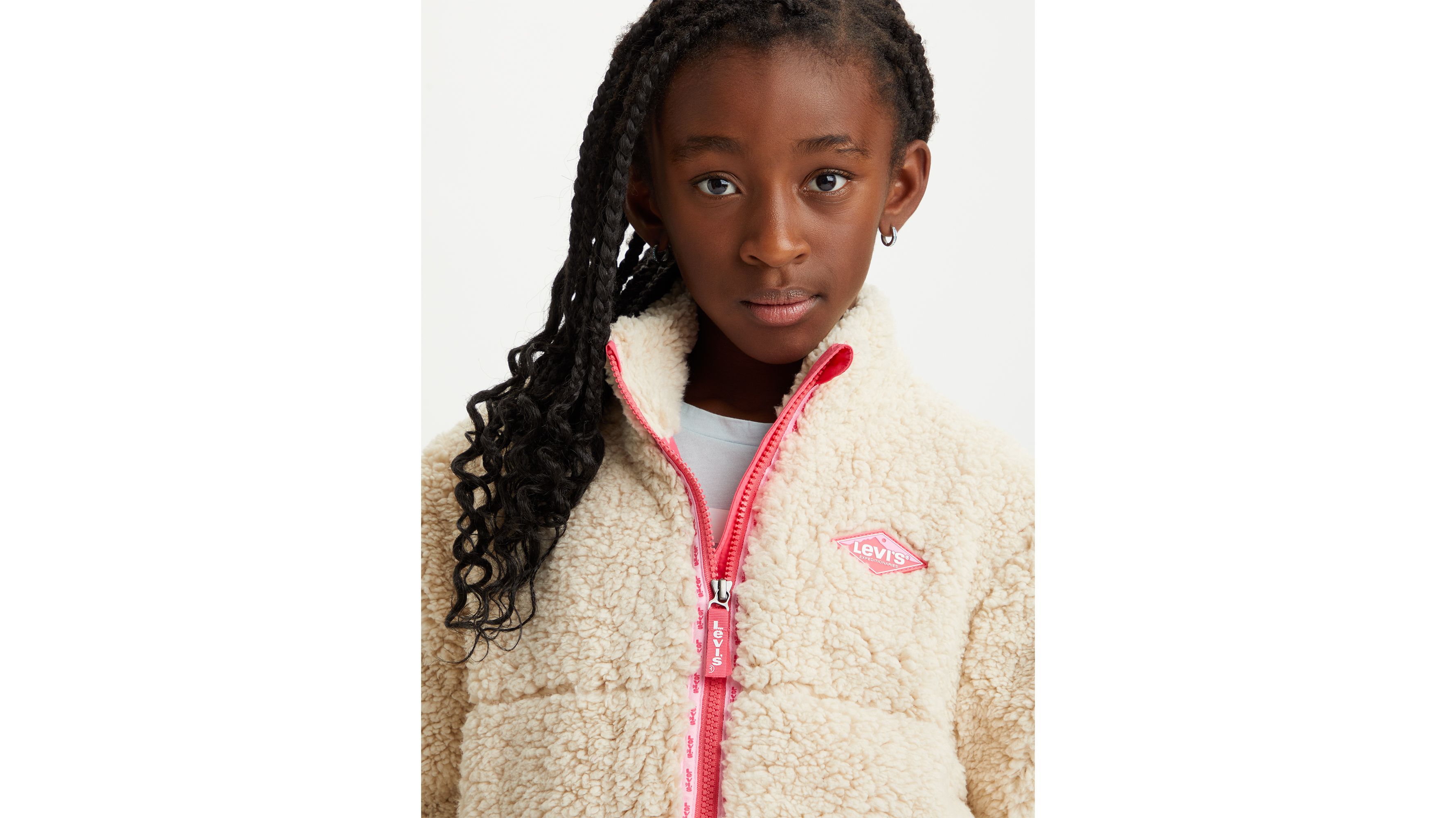 Box Fit Sherpa Jacket - Neutral | Levi's® FR