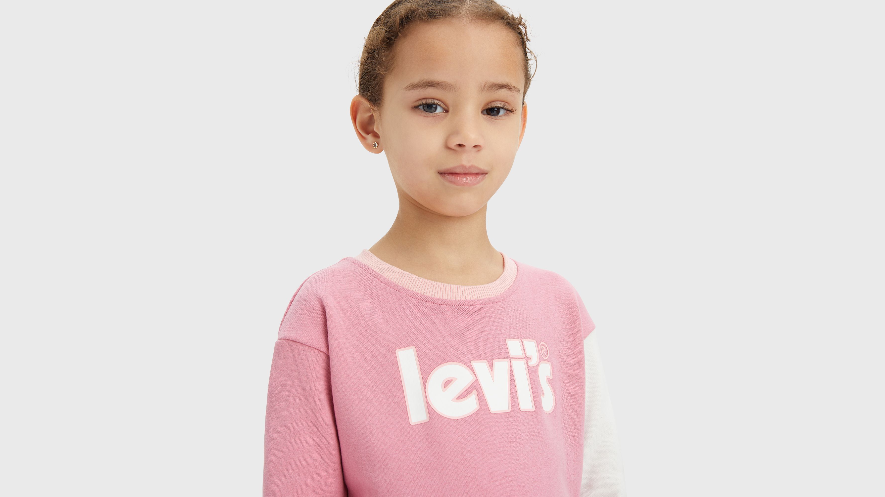 Kids Meet And Greet Colorblocked Crew - Pink | Levi's® IT