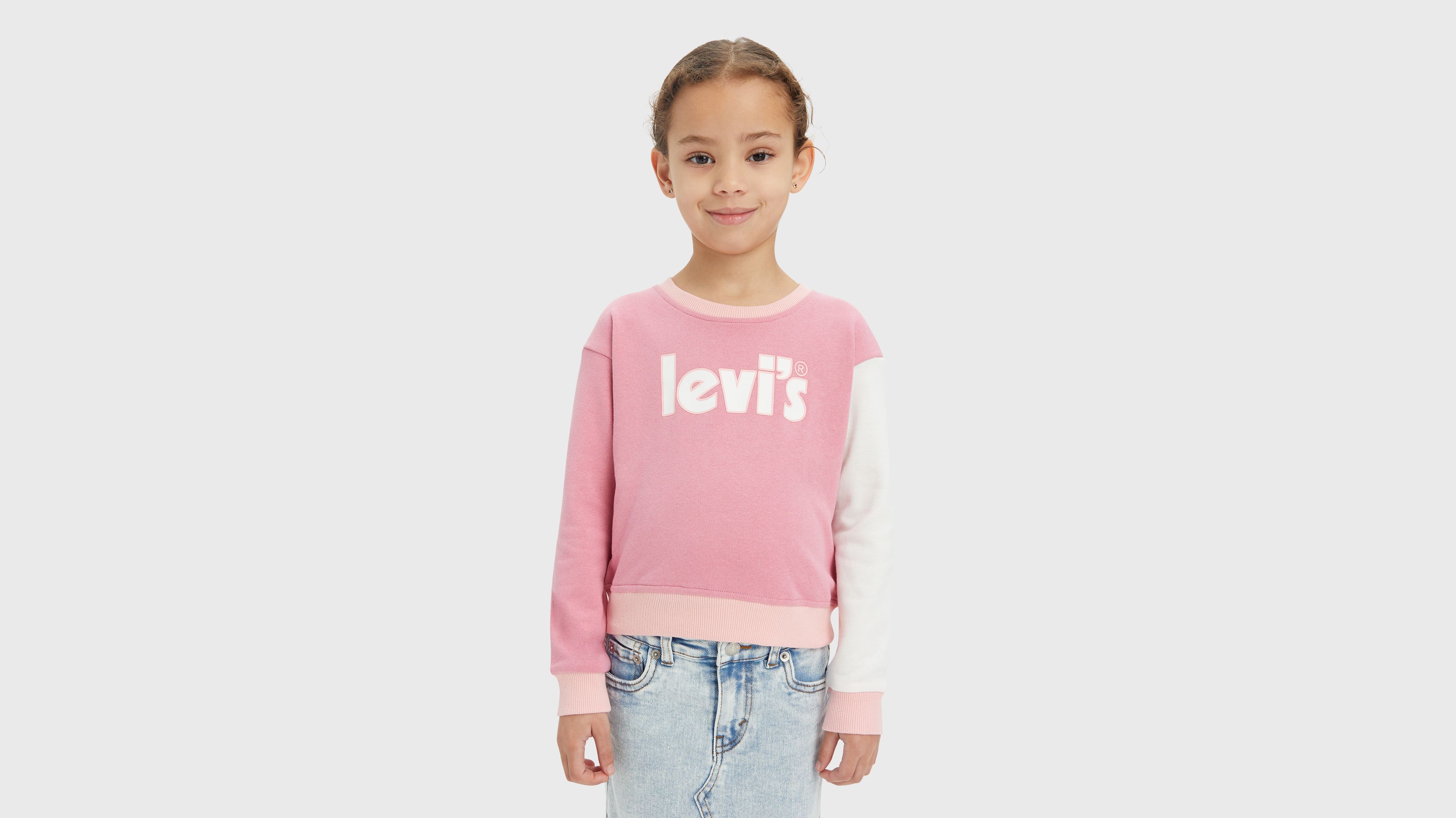 Meet And Greet Sweater Med Rund Hals Og Blokfarver - Lyserød | Levi's® DK