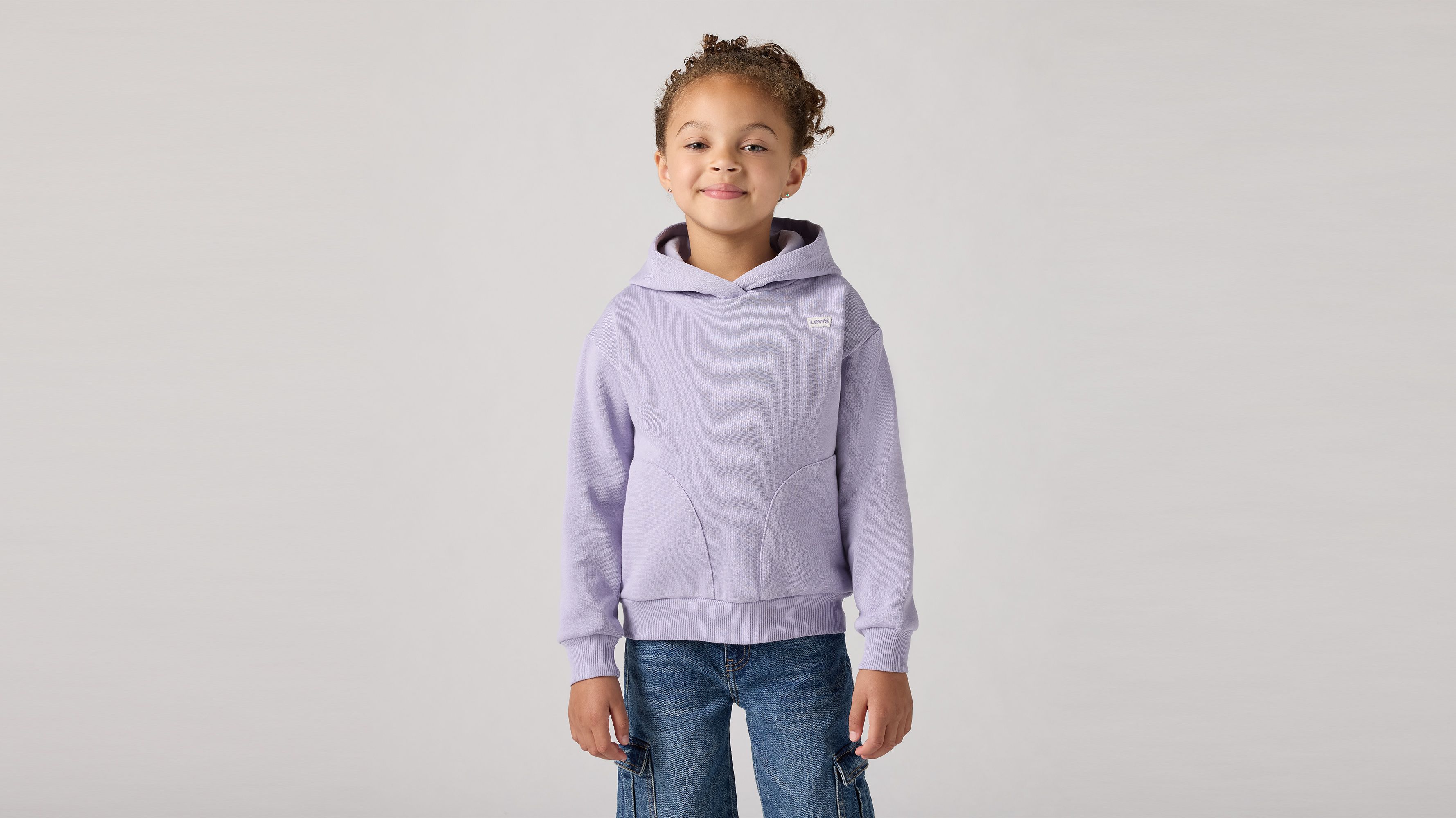 Batwing Chest Hit Hoodie Voor Kinderen - Paars | Levi's® NL