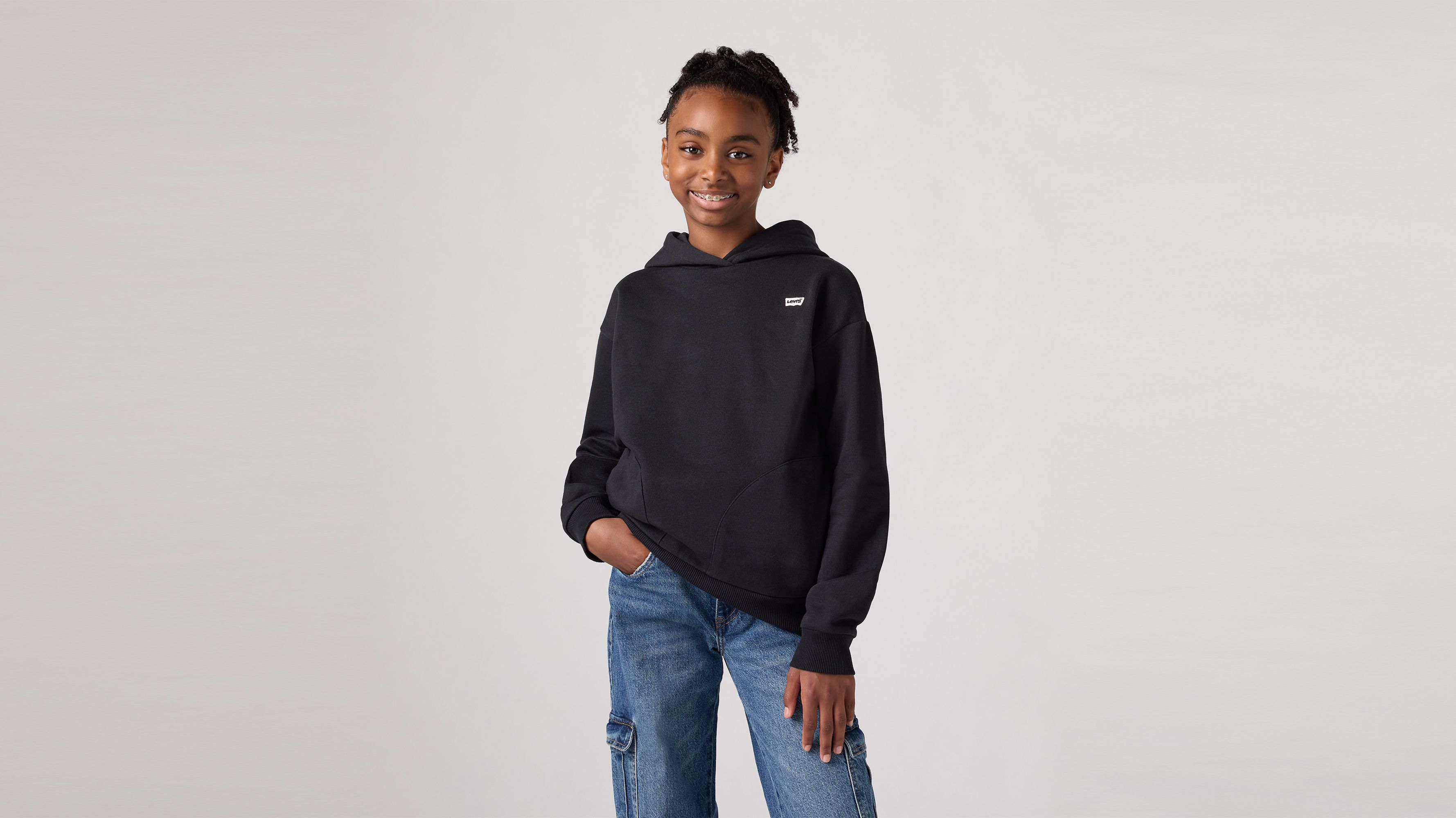 Teenager-batwing Chest Hit Hoodie - Black | Levi's® GB