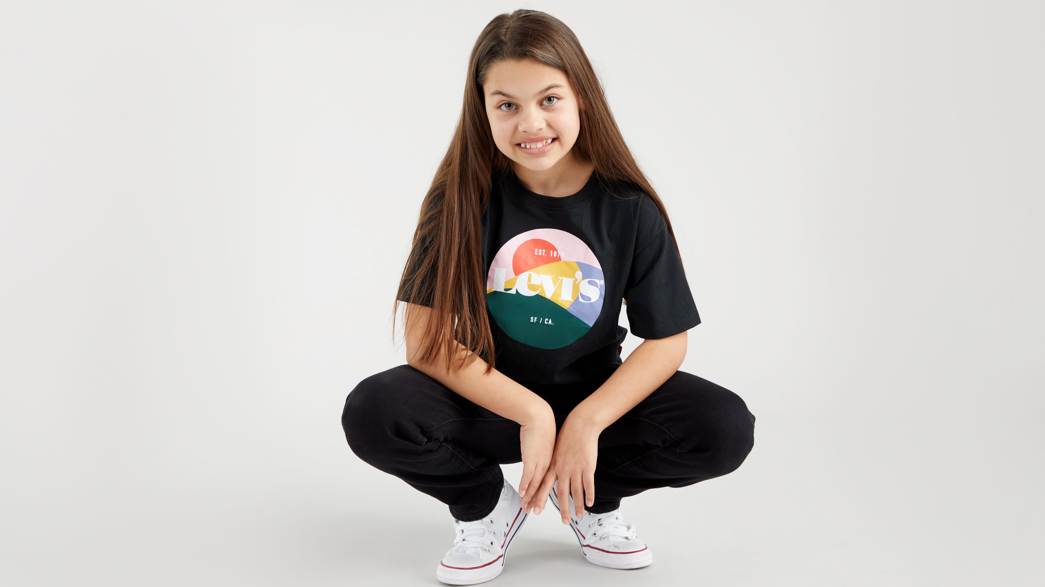 Teenager High Rise Tee Shirt - Black | Levi's® IT