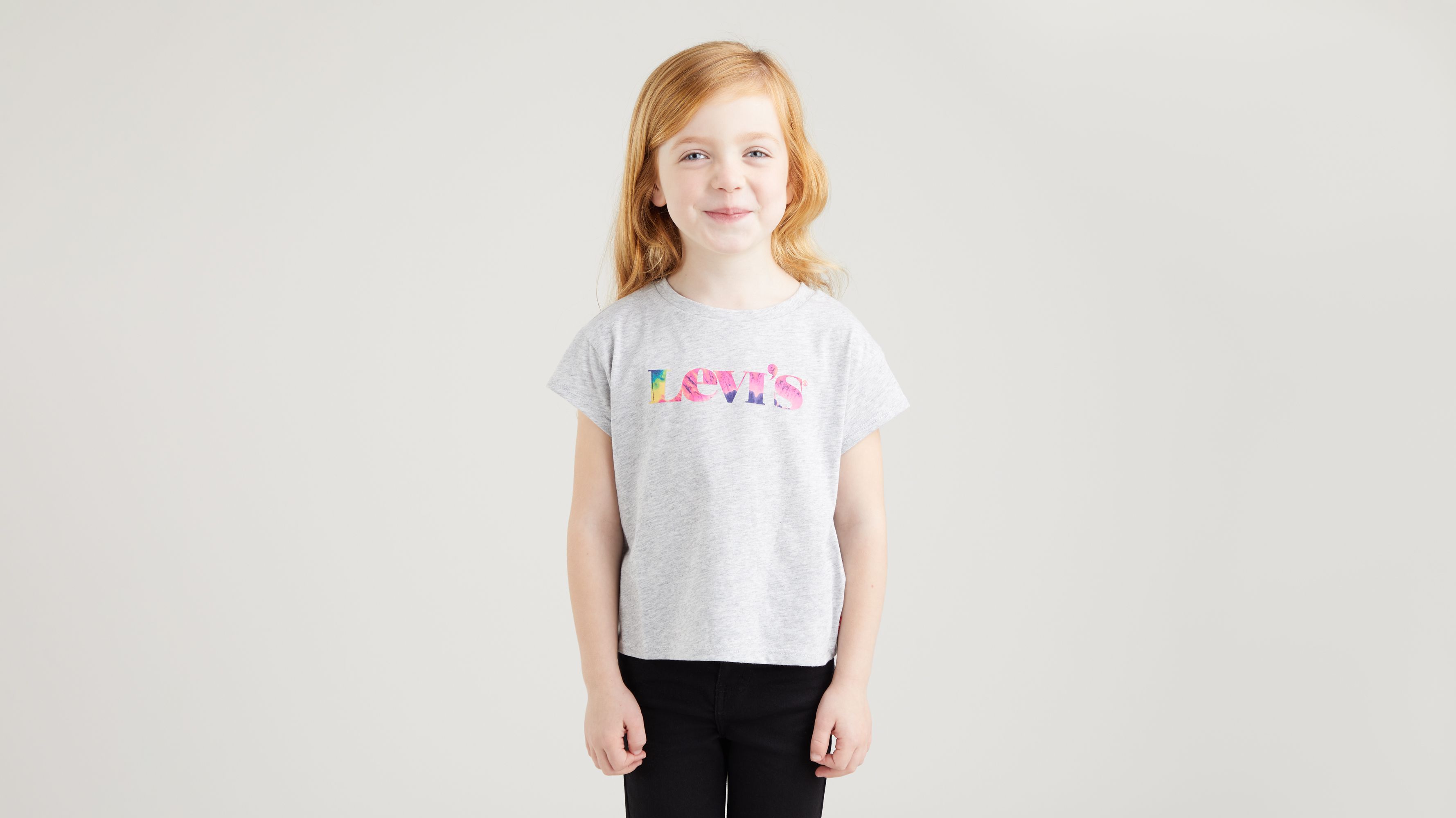 Kids Drop Shoulder Boxy Tee - Grey | Levi's® GB