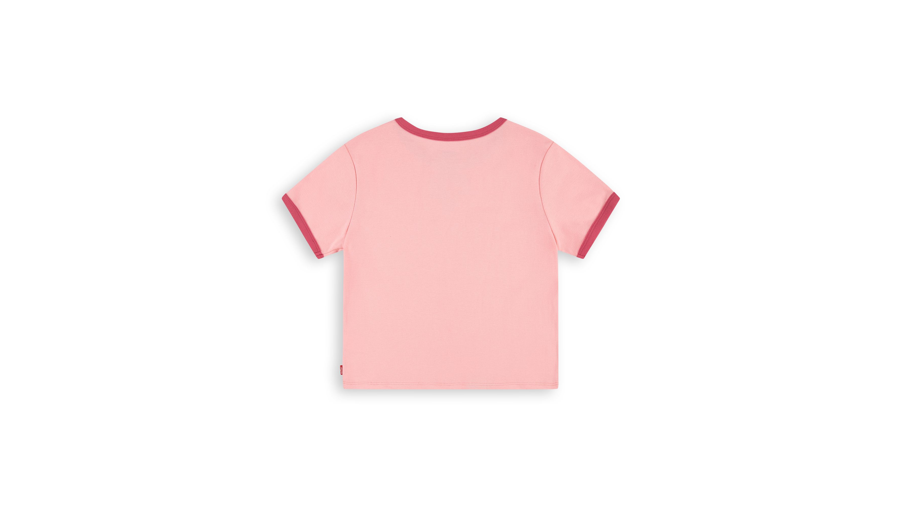 Kids Meet And Greet Ribbed Ringer Top - Pink | Levi's® NO