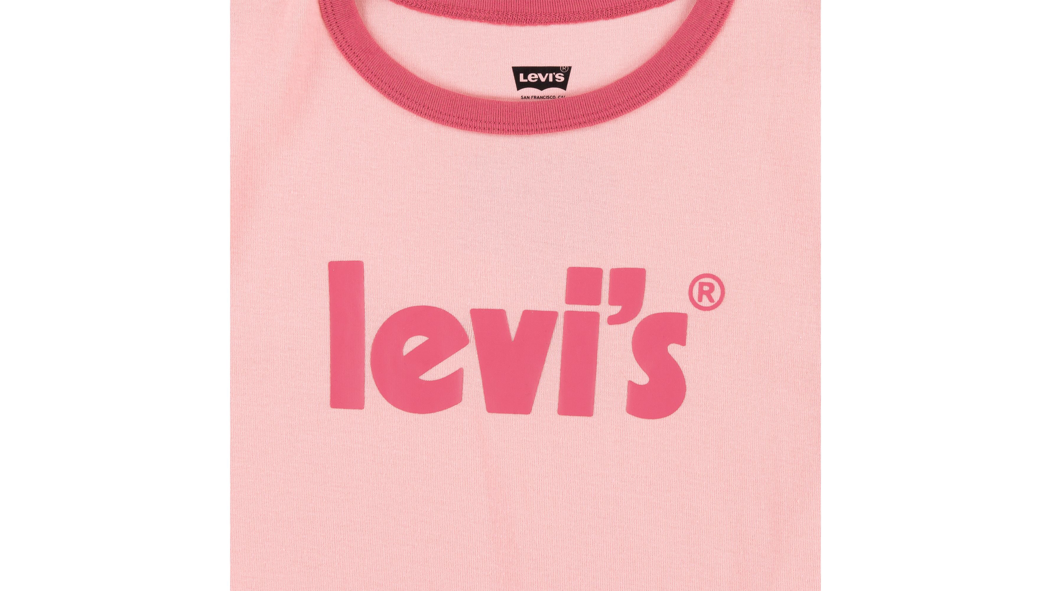 Kids Meet And Greet Ribbed Ringer Top - Pink | Levi's® NO