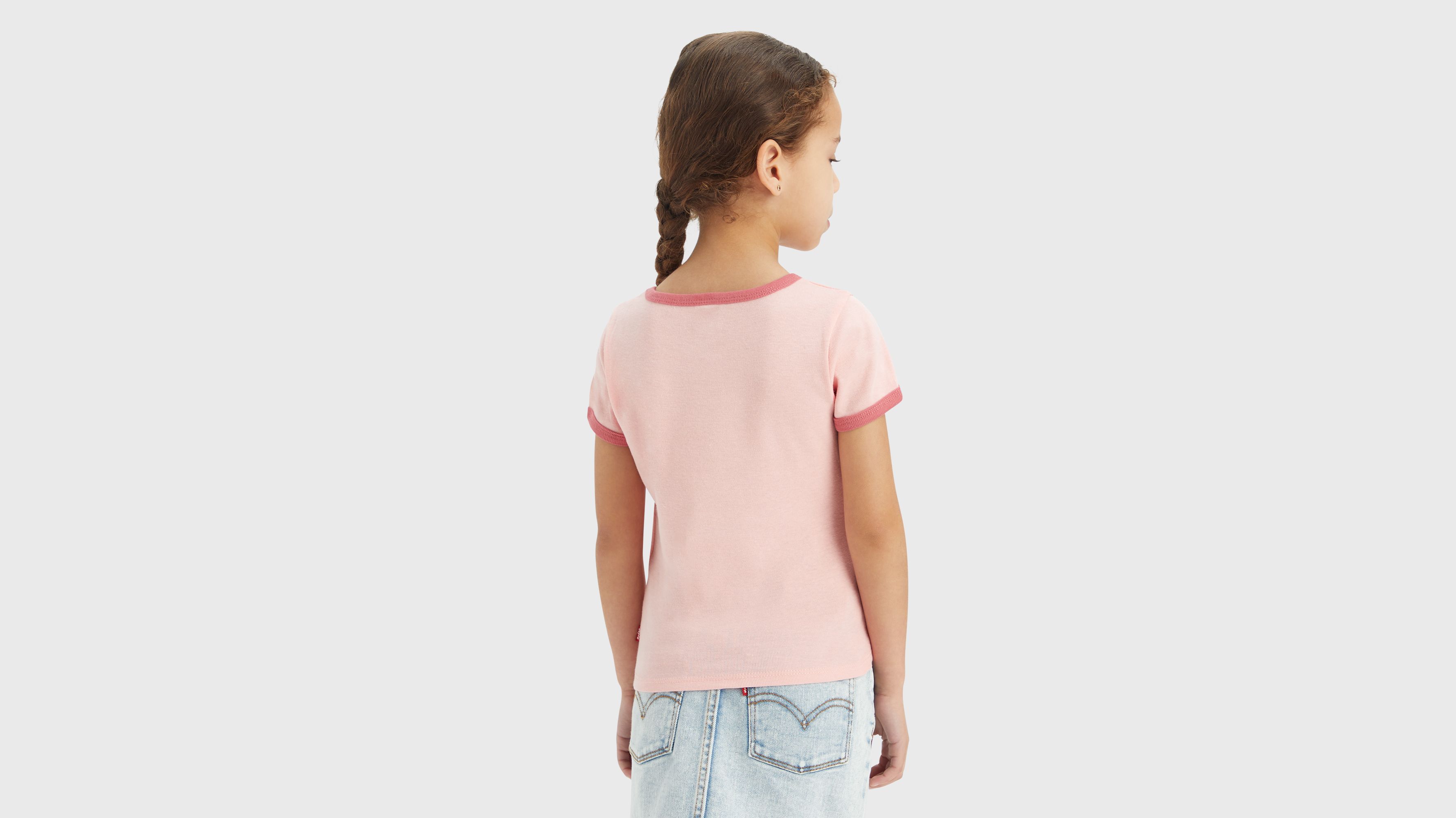 Kids Meet And Greet Ribbed Ringer Top - Pink | Levi's® NO