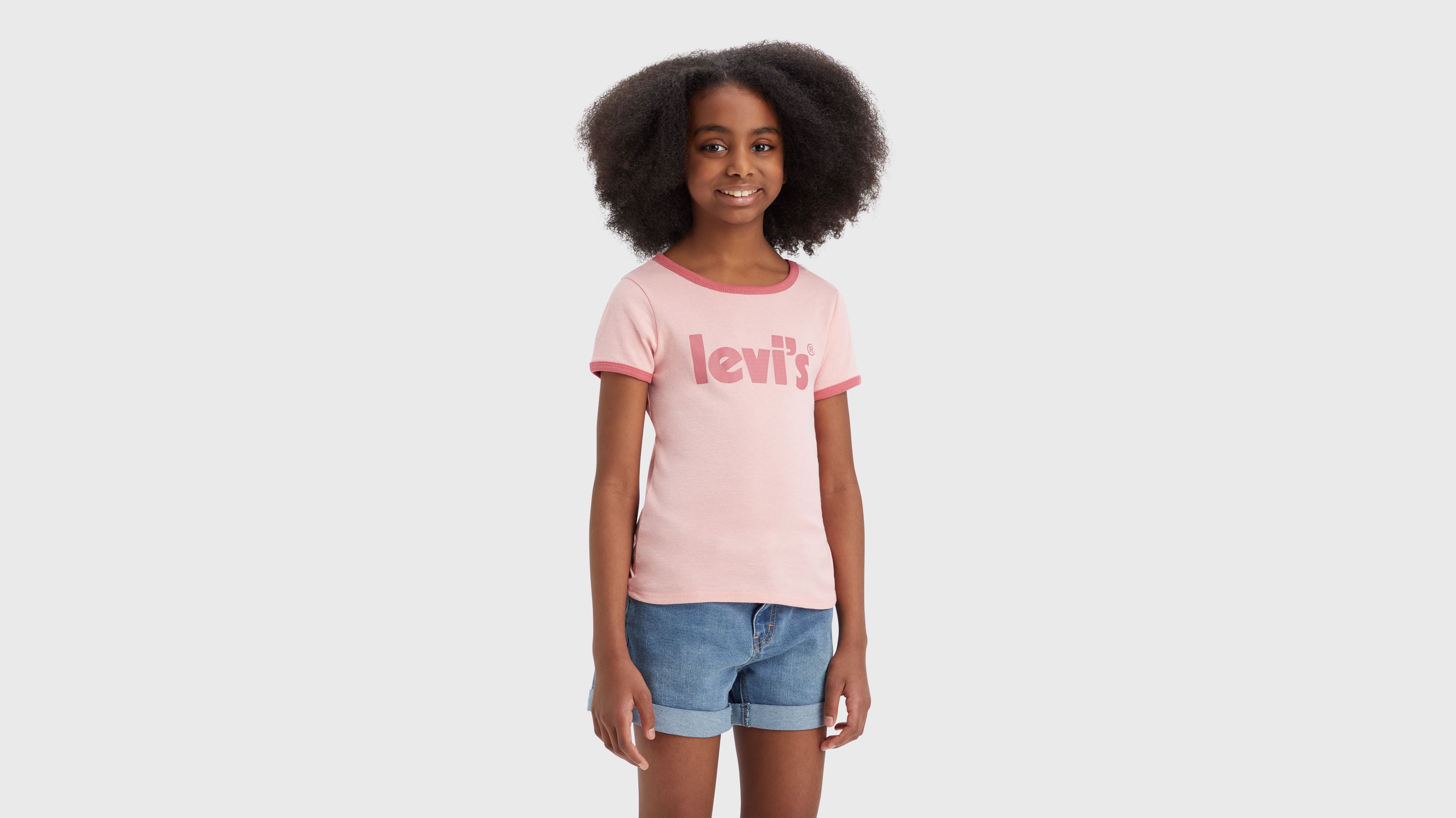 Teenager Meet And Greet Ribbed Ringer Top - Pink | Levi's® GB