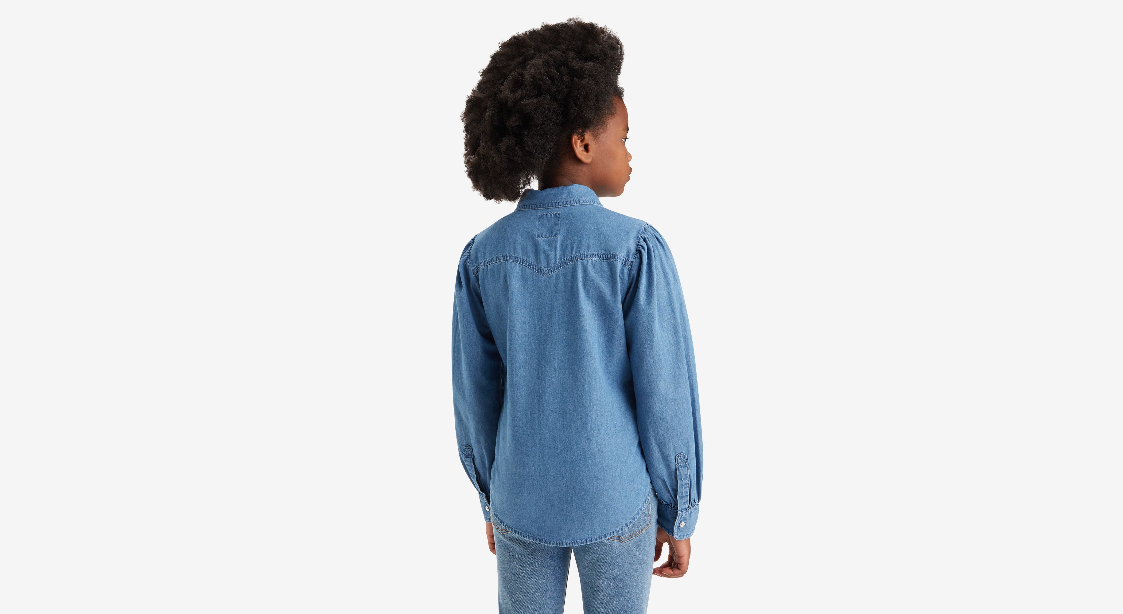 Chemise Western Denim Manche Longue Ado - Bleu | Levi's® FR