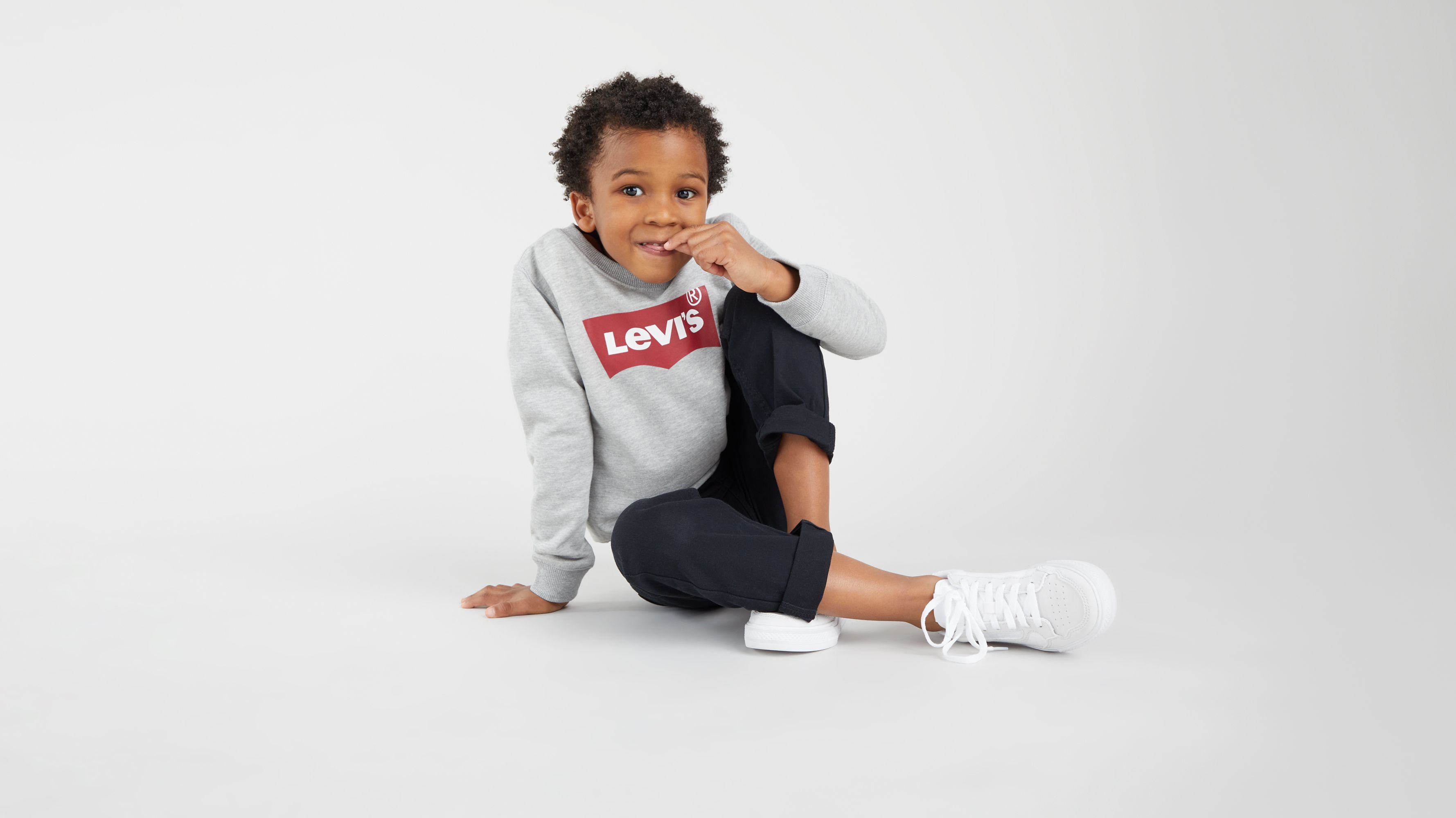 Kids Batwing Crewneck Sweatshirt - Grey | Levi's® CH