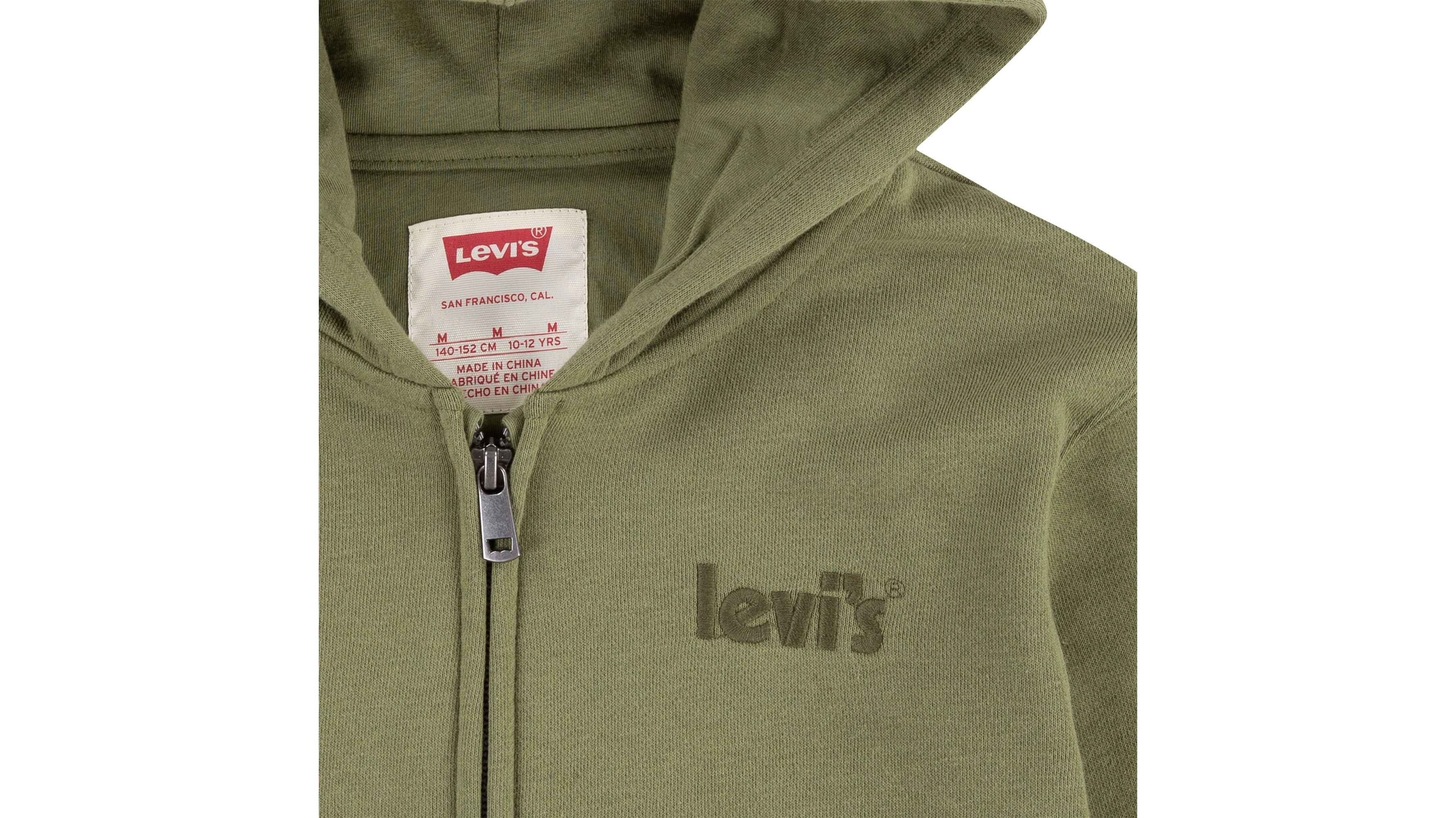 Logo Hoodie Met Ritssluiting - Groen | Levi's® BE