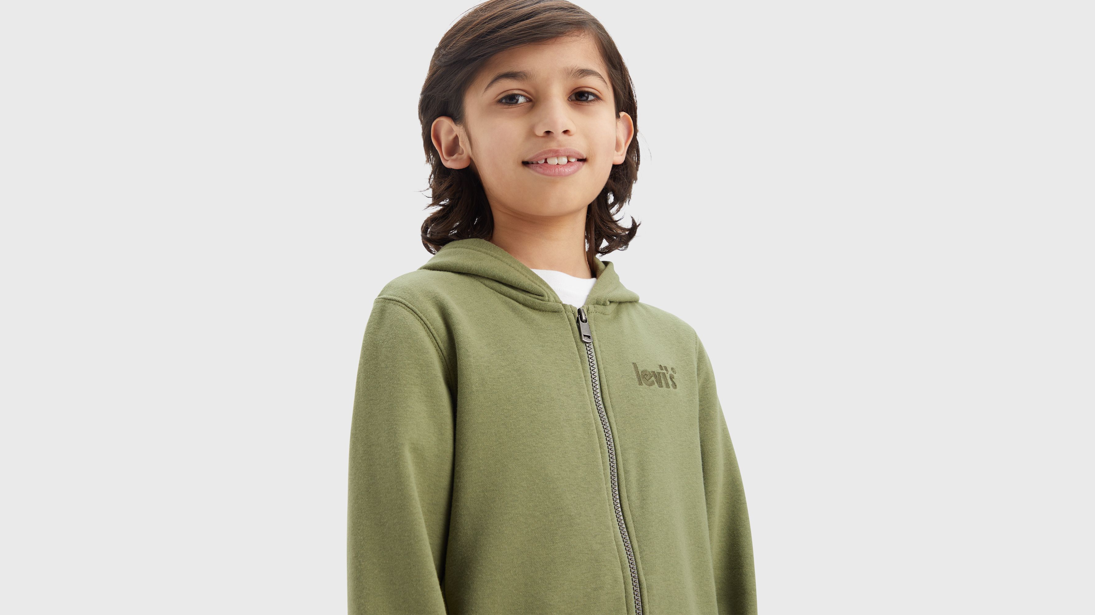 Logo Hoodie Met Ritssluiting - Groen | Levi's® BE