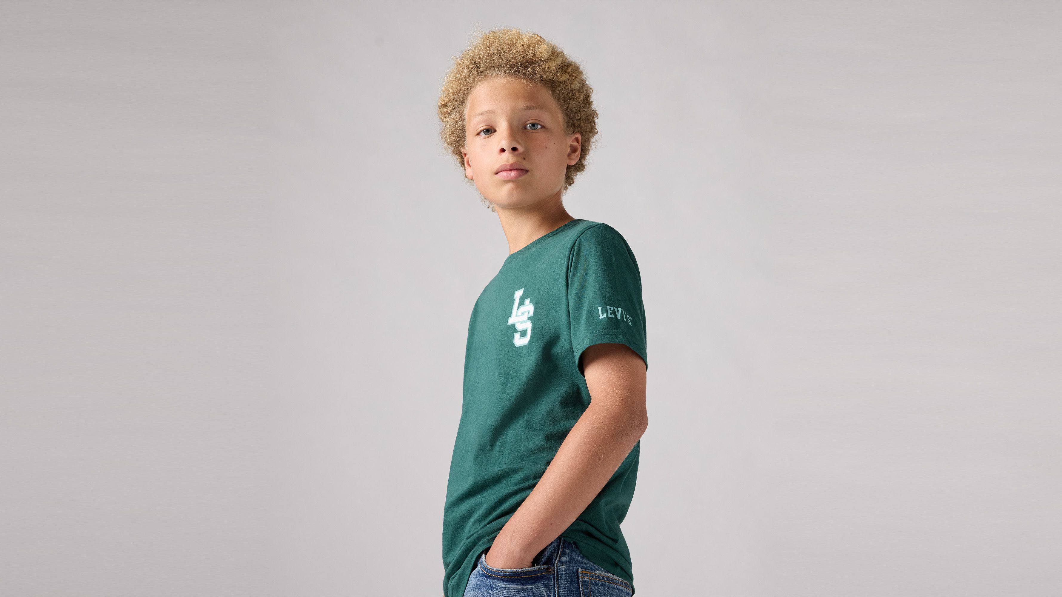 Teenager Monogram Tee - Green | Levi's® GB